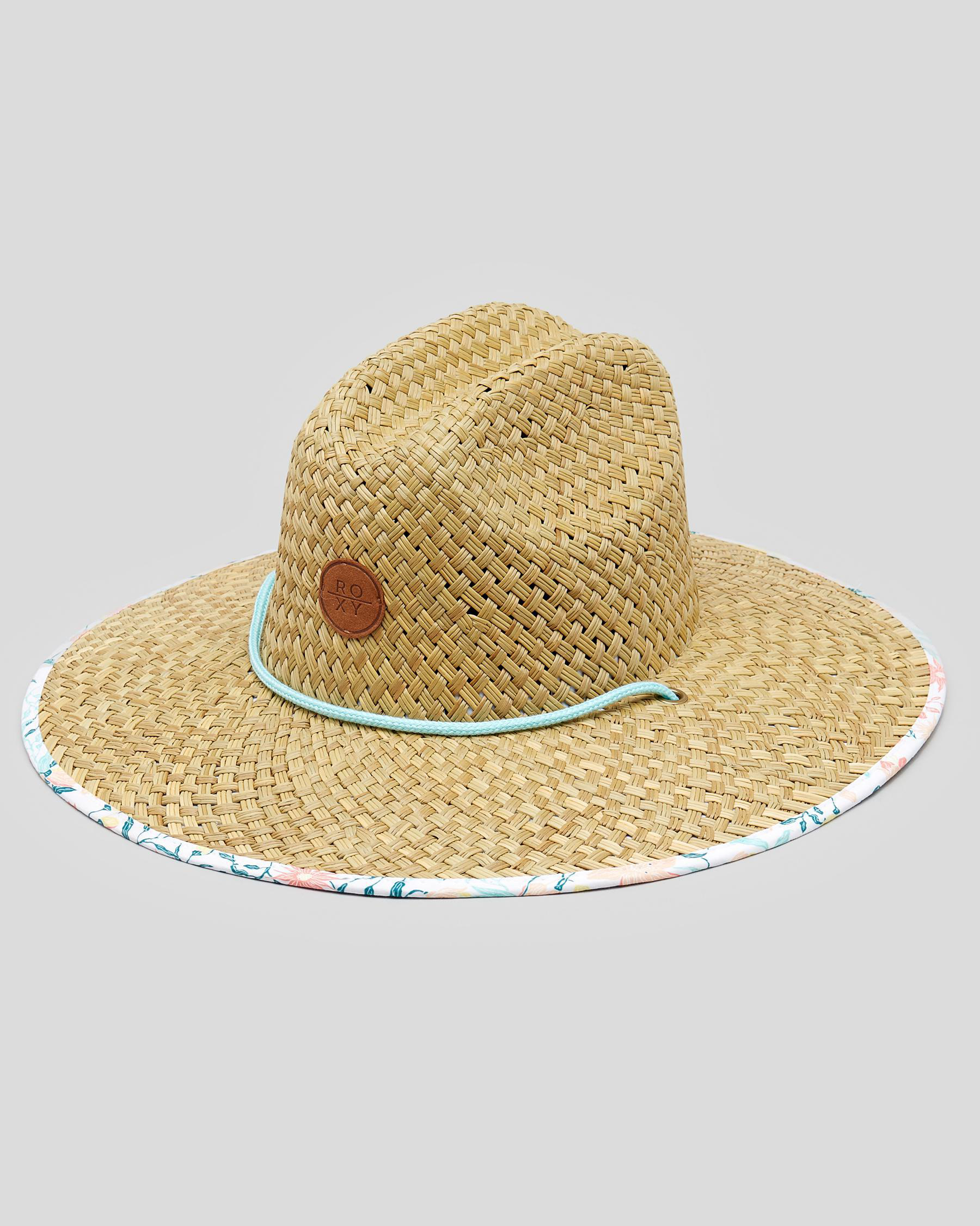 Shop Roxy Girls' Pina To My Colada Panama Hat In Bright White ...