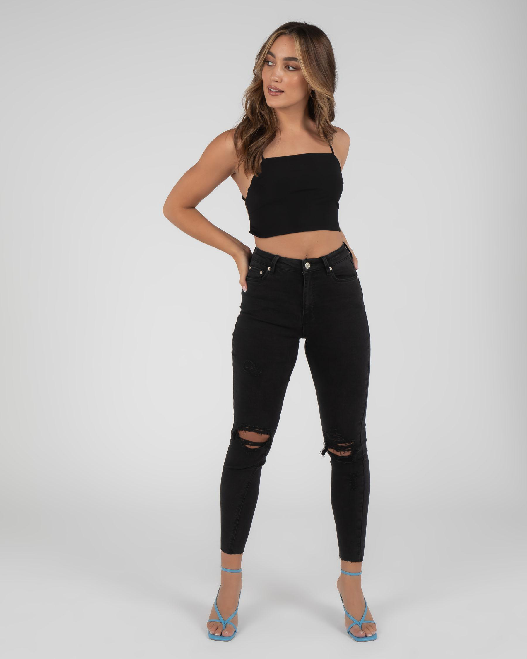 Shop Ava And Ever Ivy Top In Black - Fast Shipping & Easy Returns ...