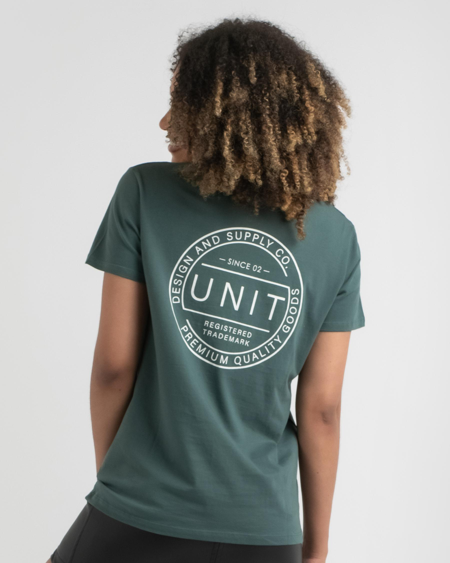 Shop Unit Zenith T-Shirt In Mid Green - Fast Shipping & Easy Returns ...