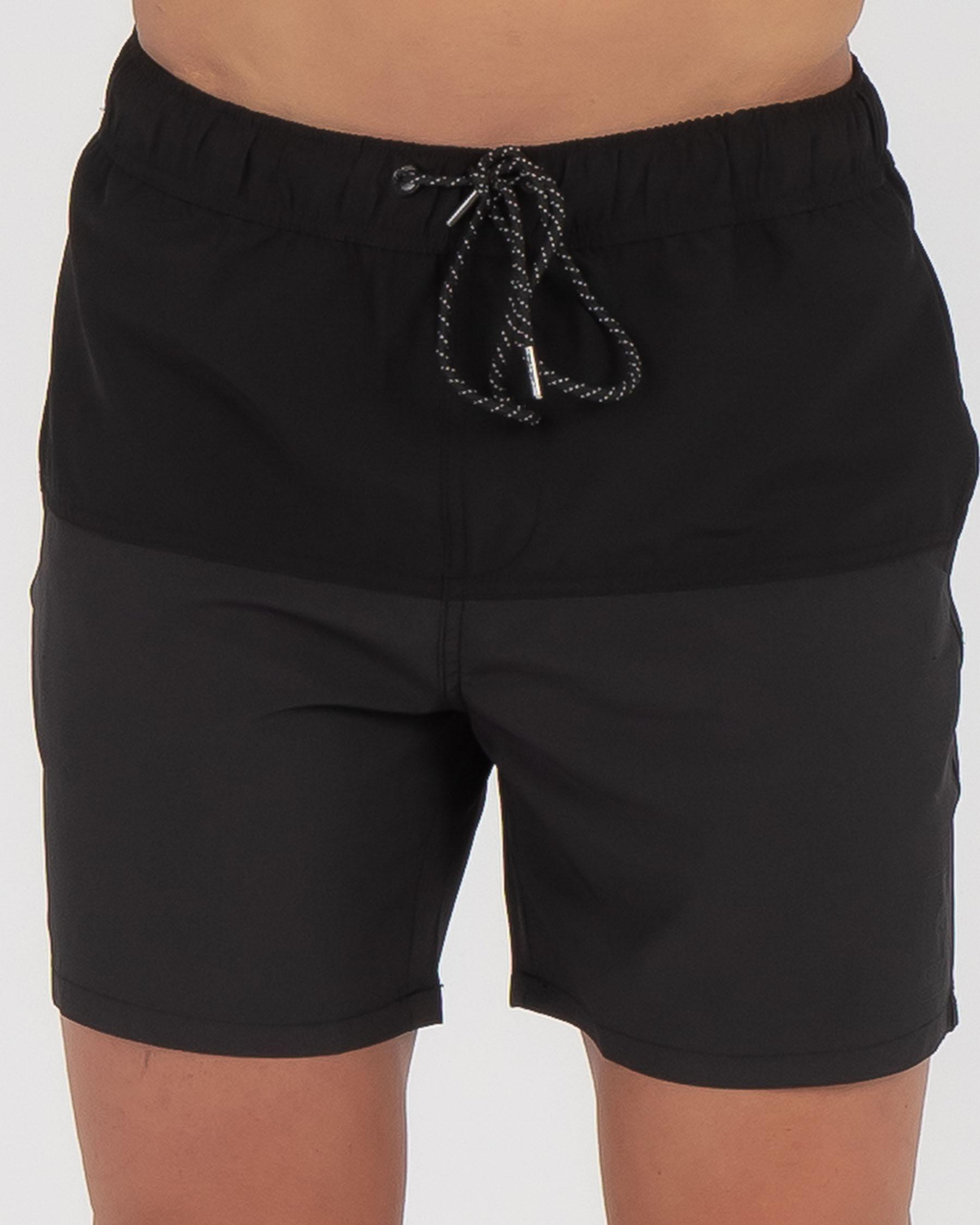 Shop Sparta Forged Mully Shorts In Black/grey - Fast Shipping & Easy ...