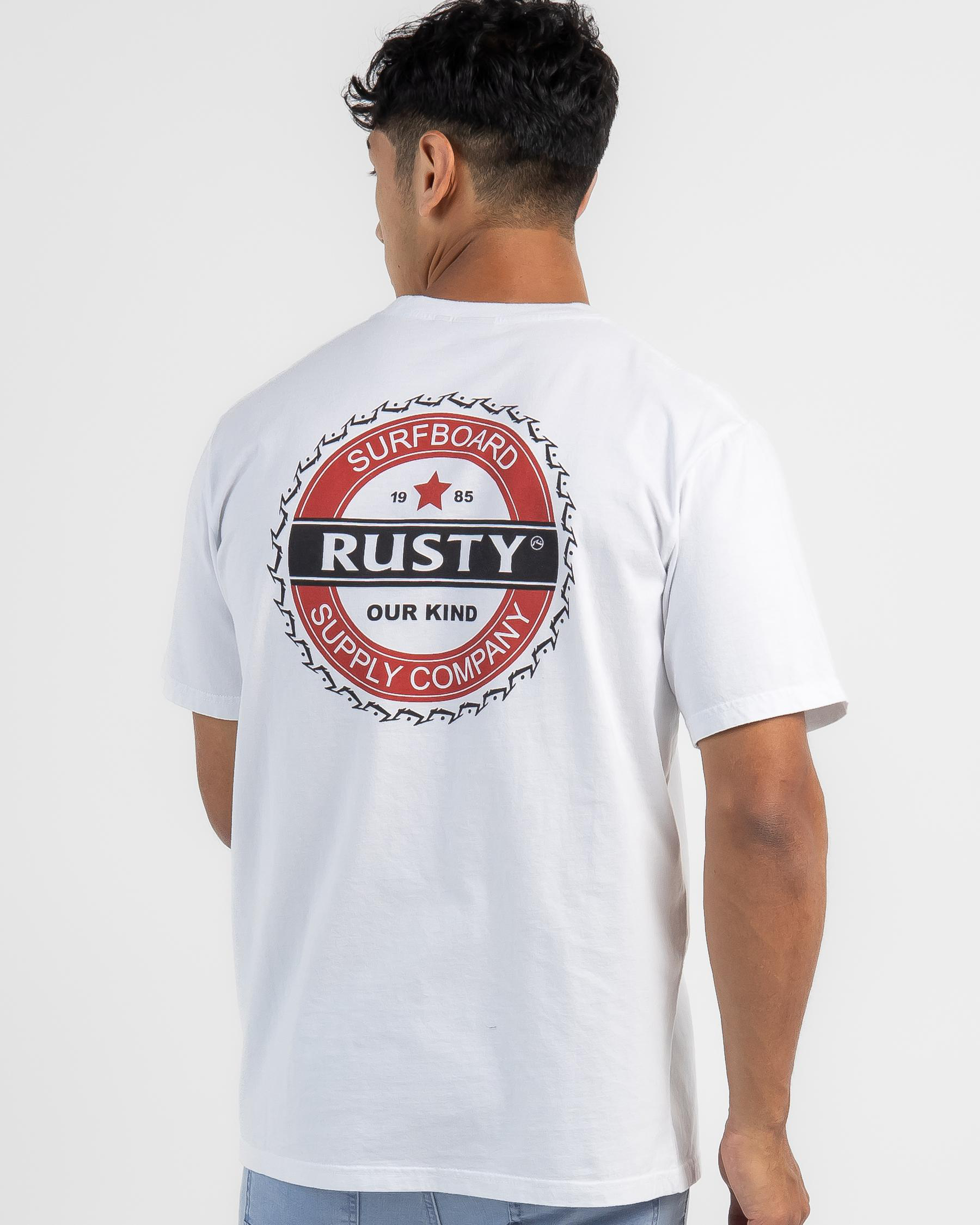 Shop Rusty Bottle Cap T-Shirt In White - Fast Shipping & Easy Returns ...