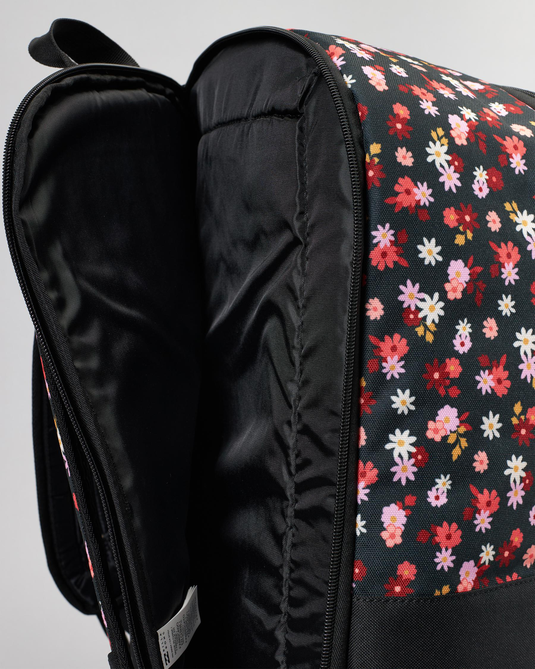 Shop Billabong Ditsy Dream Backpack In Black Pebble - Fast Shipping ...