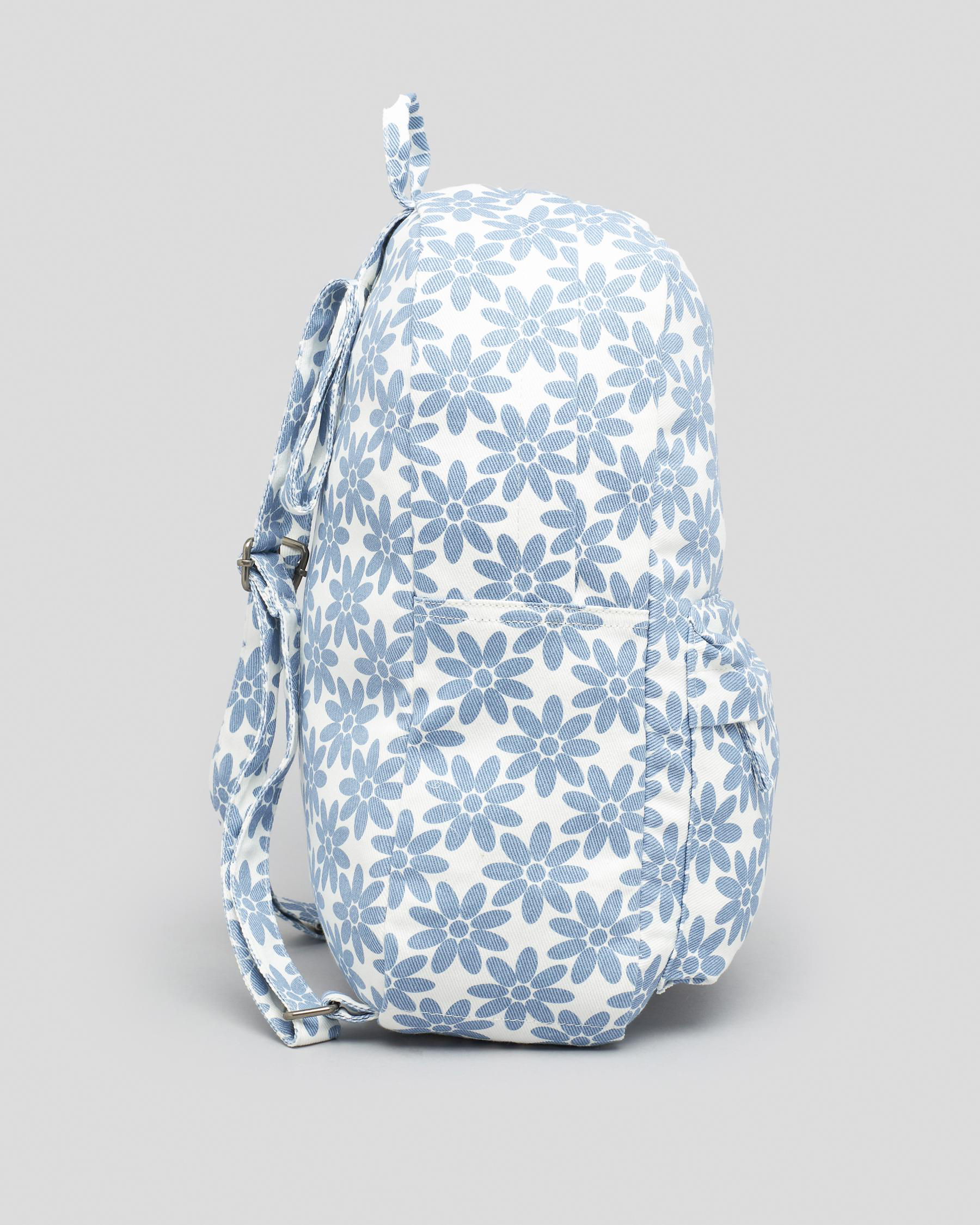 Shop RVCA Daisy Backpack In Ash Blue - Fast Shipping & Easy Returns ...