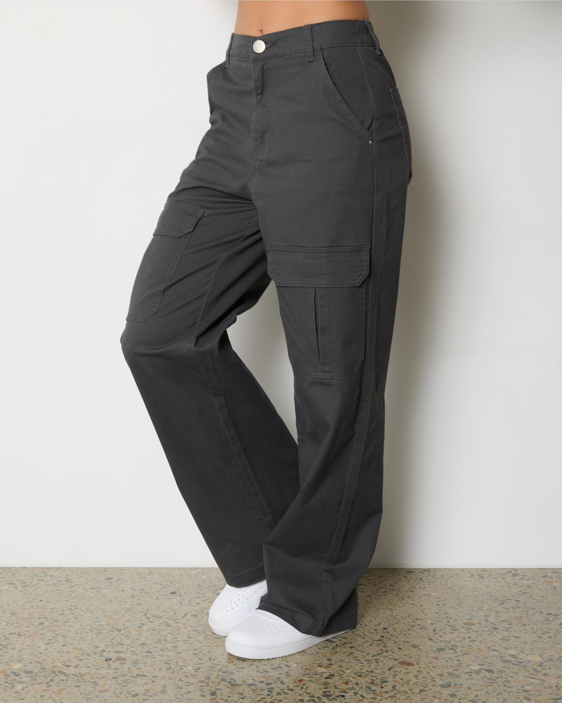 Shop Ava And Ever Crew Pants In Charcoal - Fast Shipping & Easy Returns ...