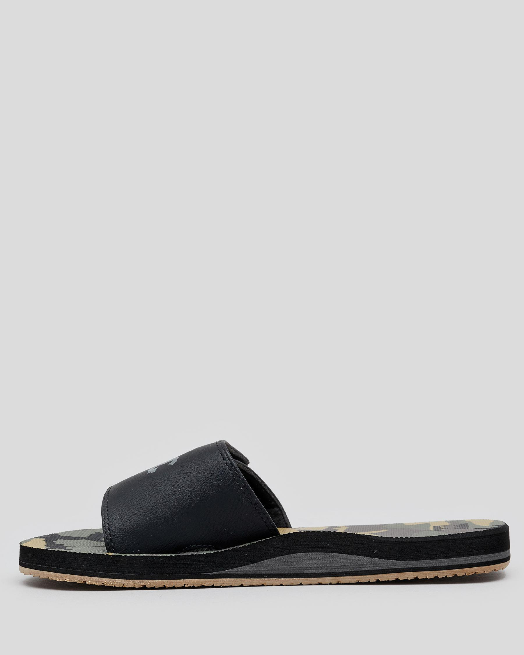 Shop Billabong Boys' All Day Impact Slides In Camo - Fast Shipping ...
