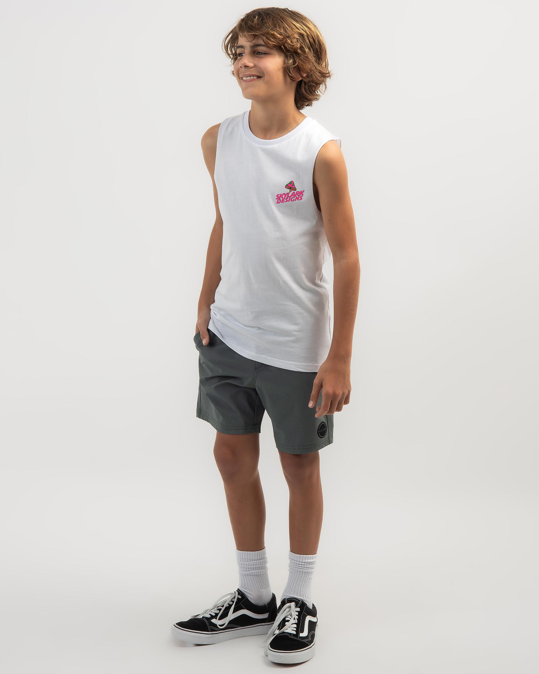 Shop Skylark Boys' Dreaming Muscle In White - Fast Shipping & Easy ...