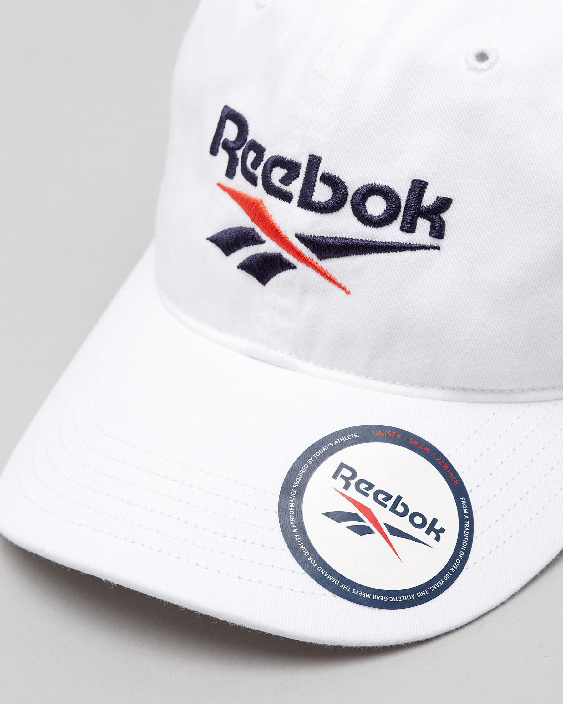 Shop Reebok CL FO Vector Cap In White - Fast Shipping & Easy Returns ...