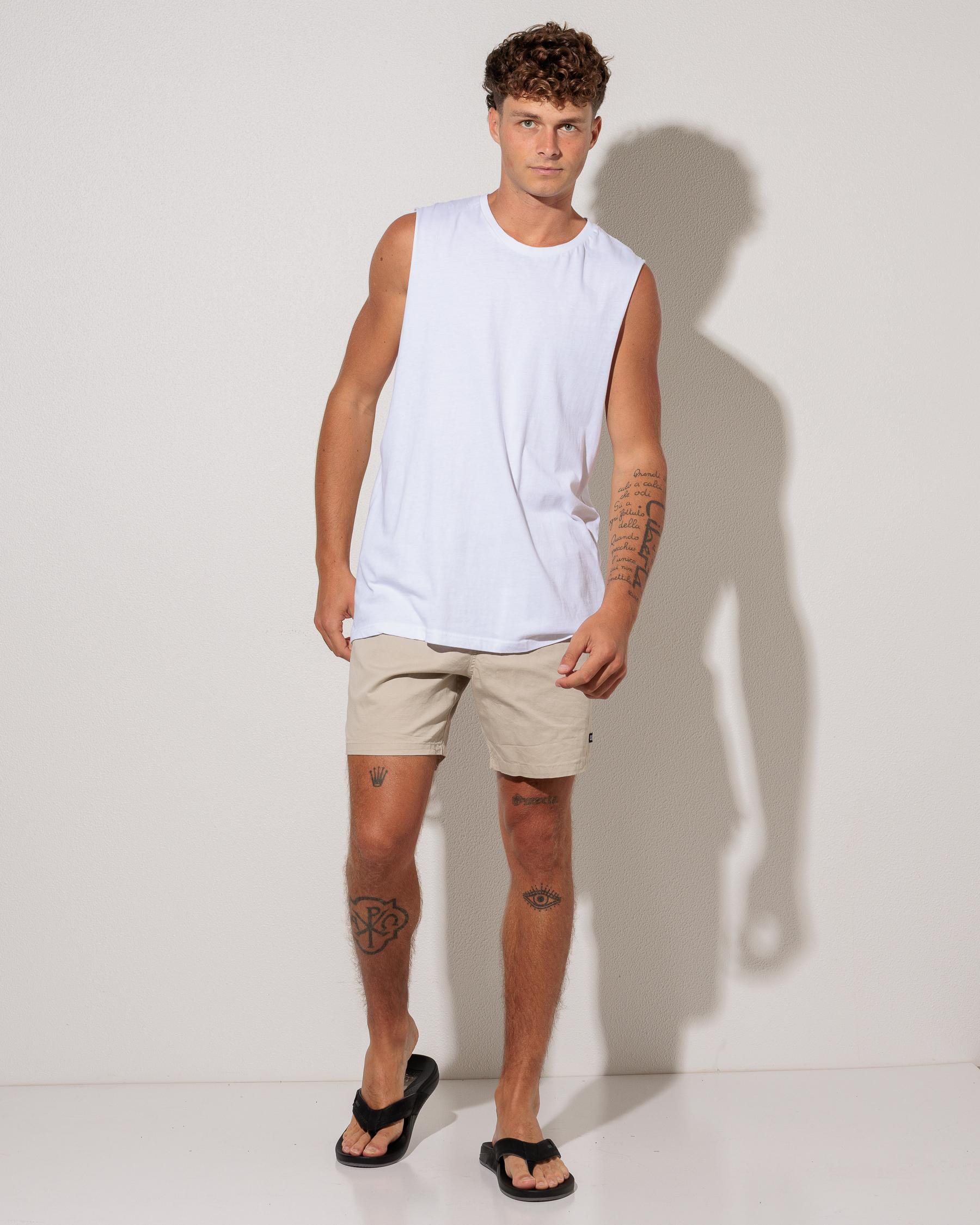 Shop Unit Core Elastic Shorts In Cement - Fast Shipping & Easy Returns ...