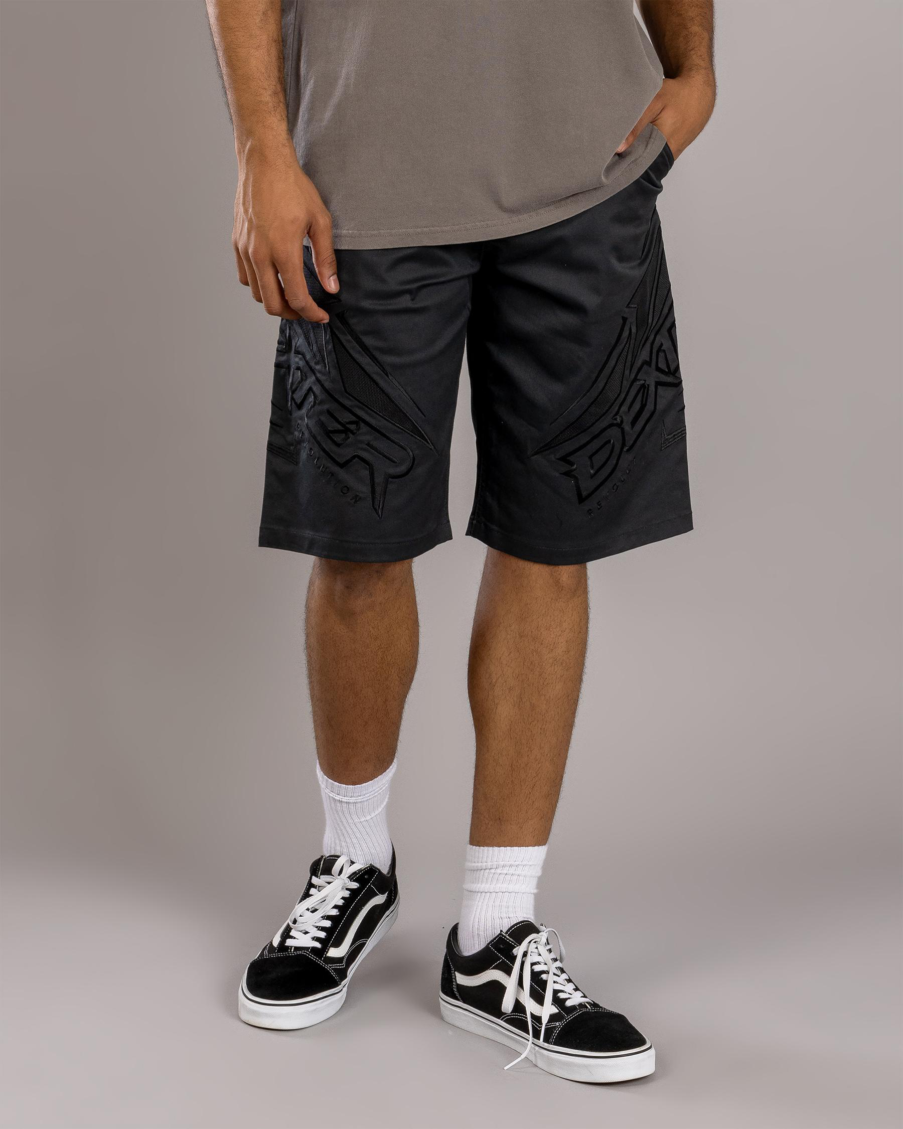 Shop Dexter Statement Walk Shorts In Charcoal - Fast Shipping & Easy ...