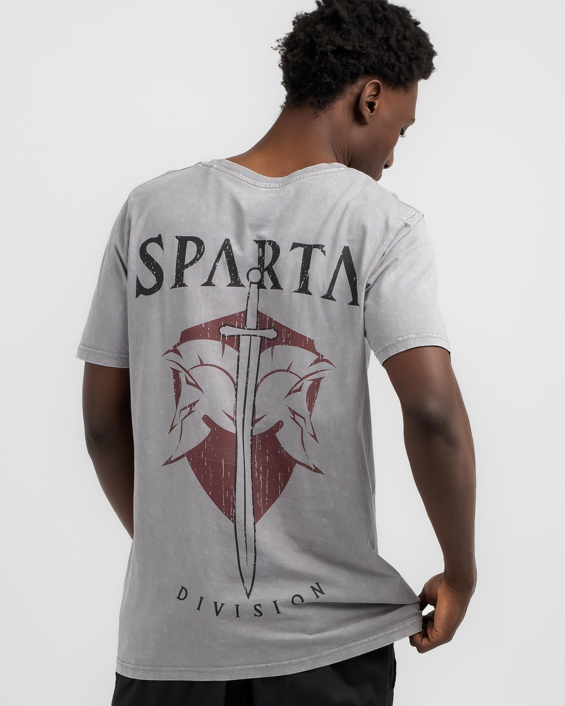 Shop Sparta Blade T Shirt In Light Grey Acid Fast Shipping Easy
