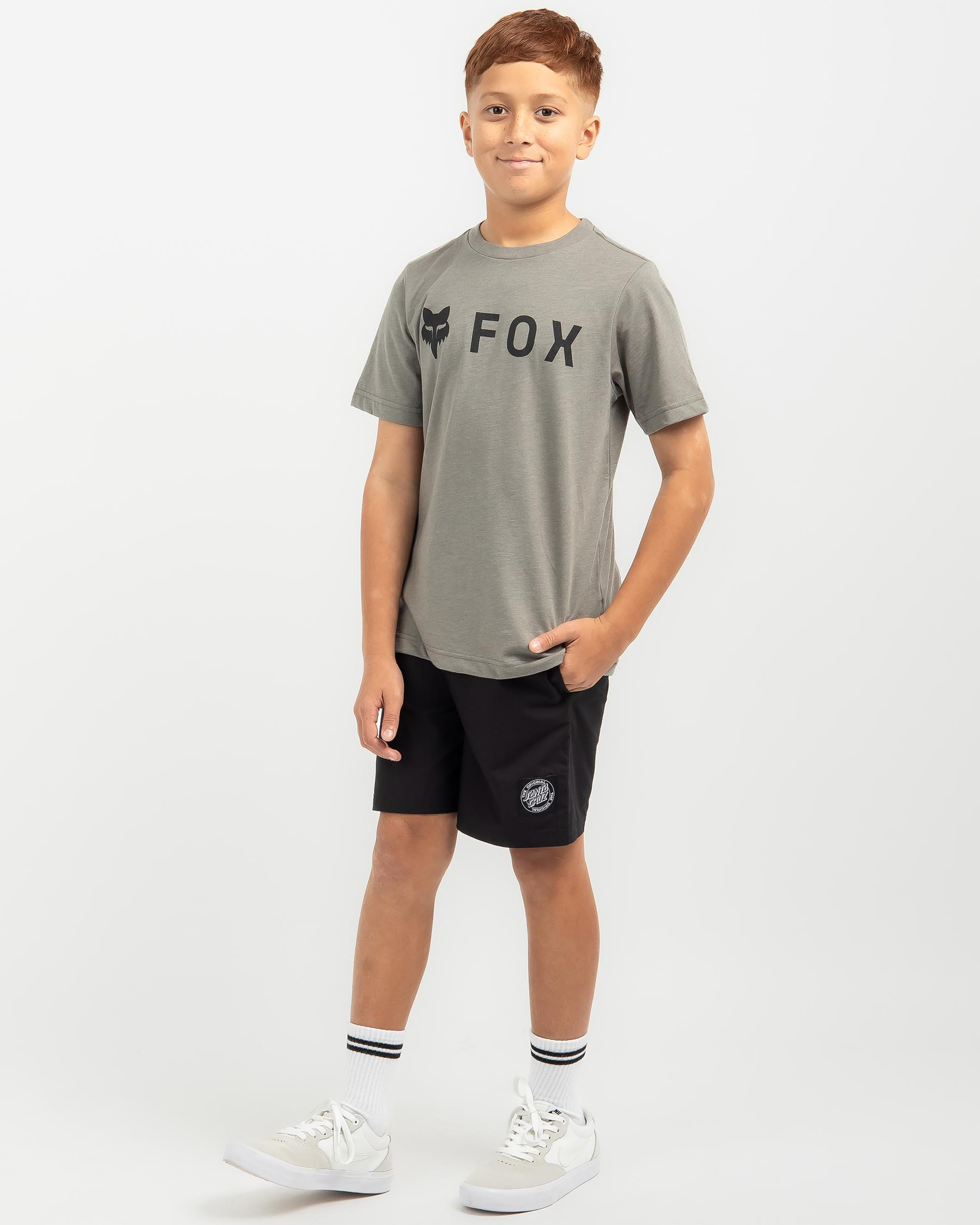 Shop Fox Boys' Absolute T-Shirt In Heather Graphite - Fast Shipping ...