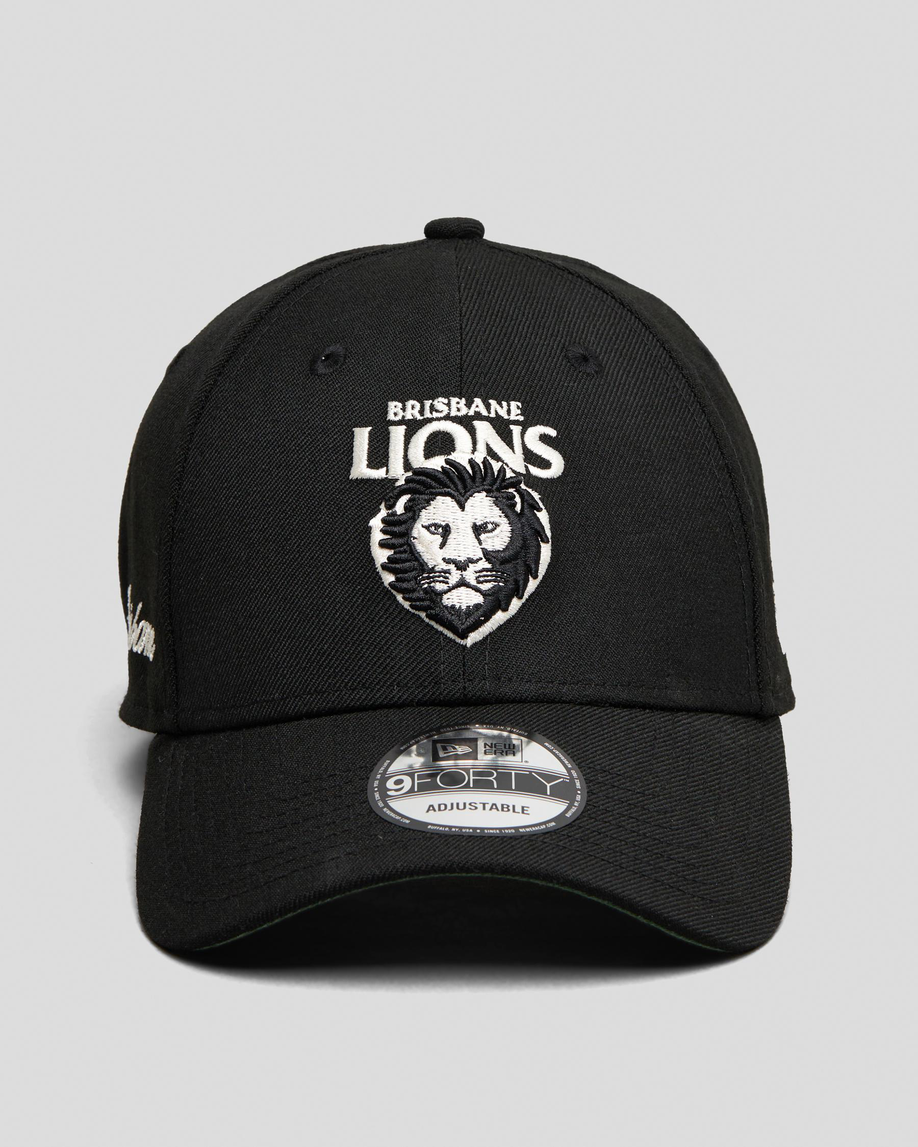 Shop New Era Brisbane Lions 9-Forty Cap In Black - Fast Shipping & Easy Returns - City Beach ...