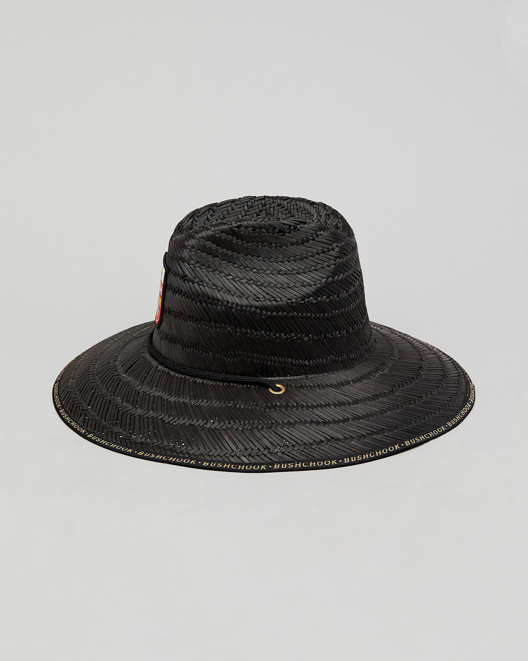 Shop Bush Chook Can Straw Hat In Black - Fast Shipping & Easy Returns ...