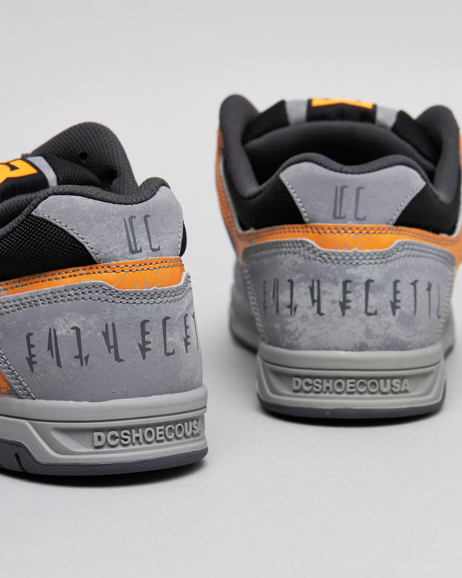 Shop DC Shoes SW Stag Shoes In Grey/grey/black - Fast Shipping & Easy ...