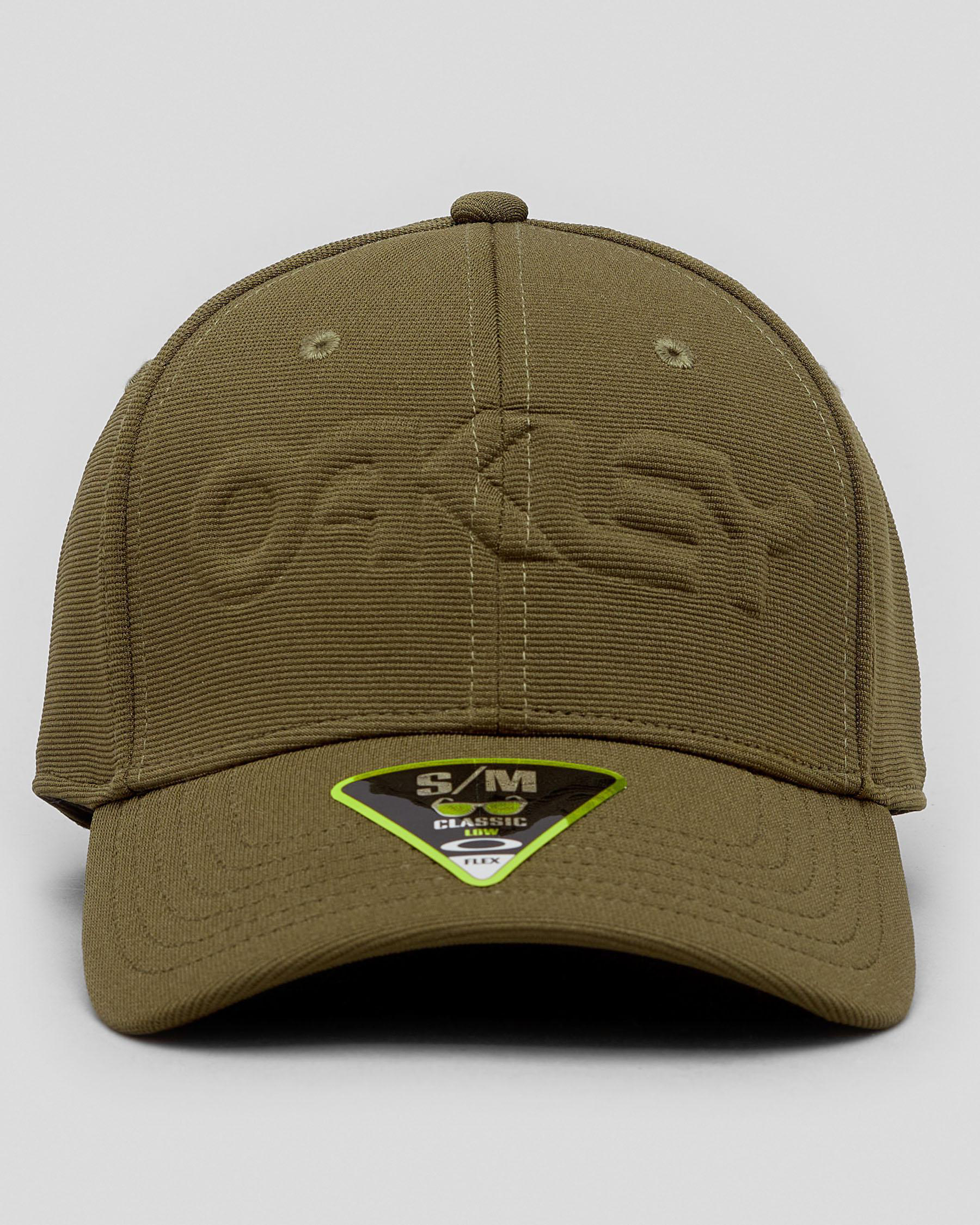 Shop Oakley Embossed Cap In New Dark Brush - Fast Shipping & Easy ...