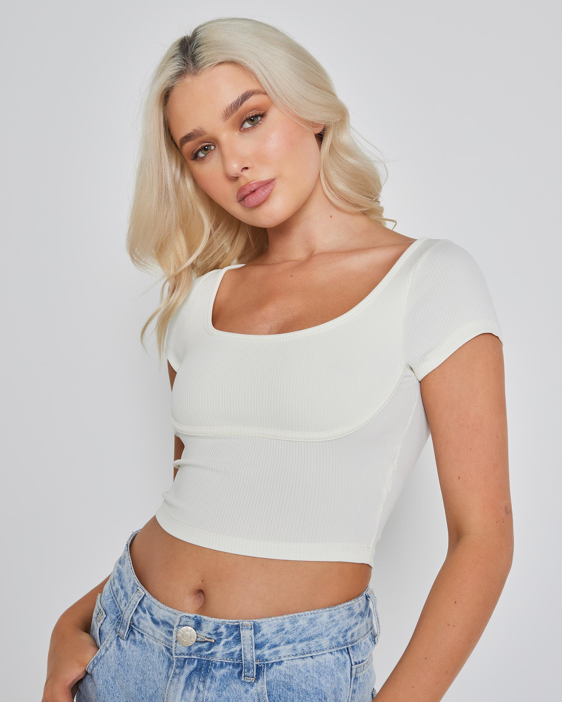 Shop Ava And Ever Riley Top In Cream - Fast Shipping & Easy Returns ...