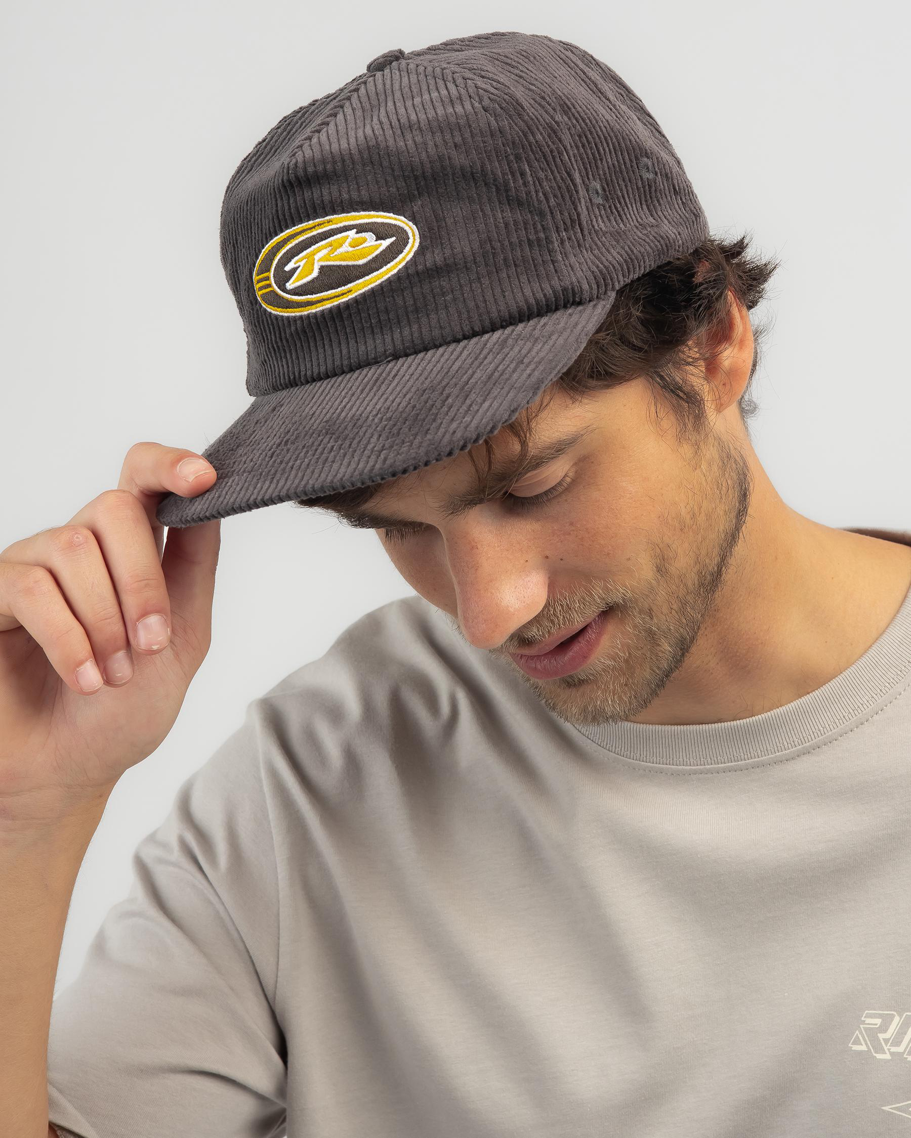 Rusty Speedway Cord Surf Cap In Coal - FREE* Shipping & Easy Returns ...