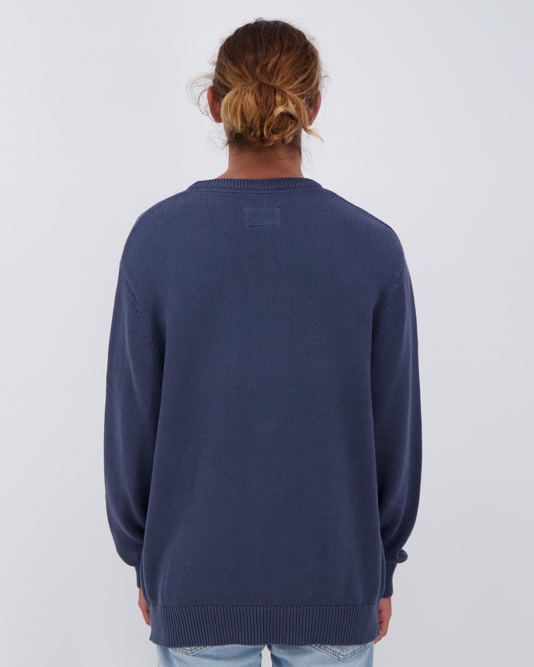 Shop Barney Cools B.Cools Crew Knit In Navy - Fast Shipping & Easy ...