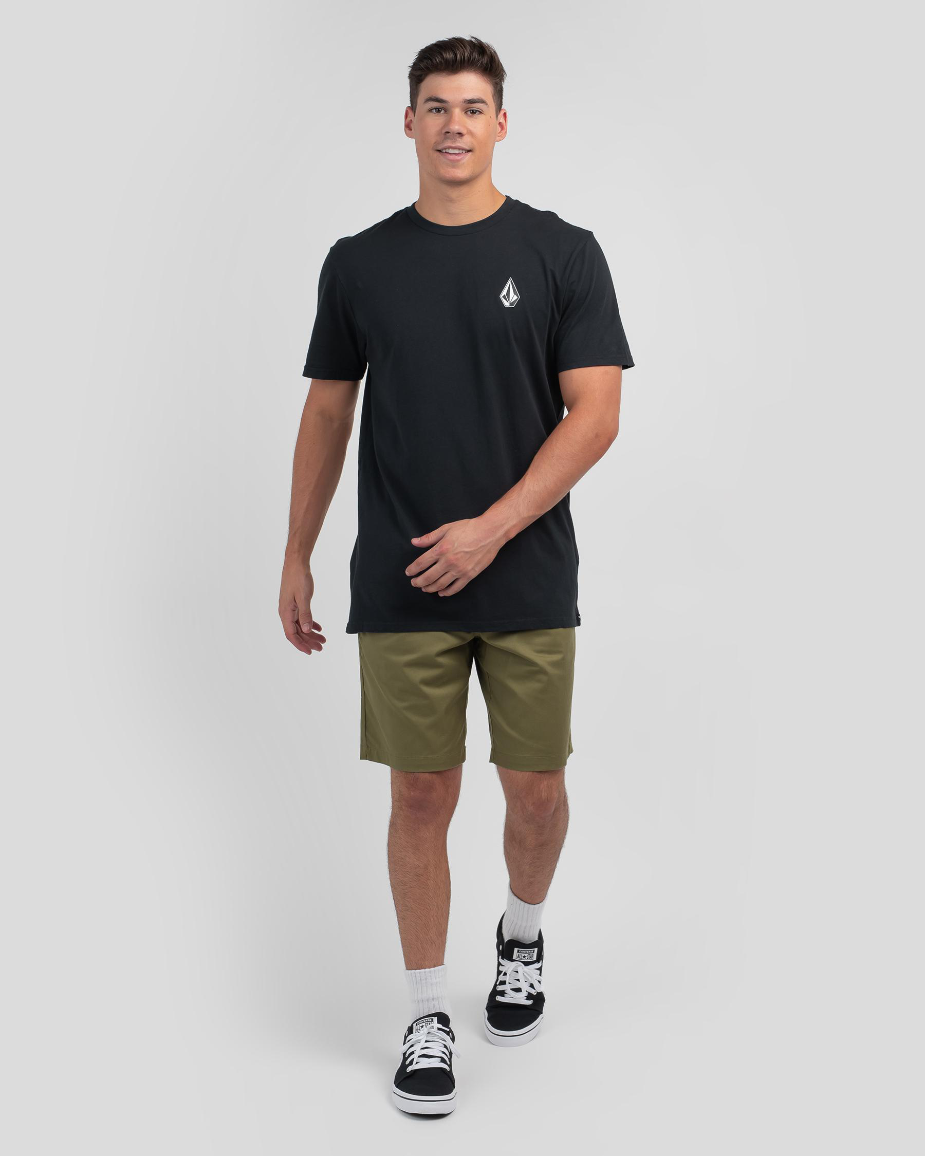 Shop Volcom Iconic T-Shirt In Black - Fast Shipping & Easy Returns ...
