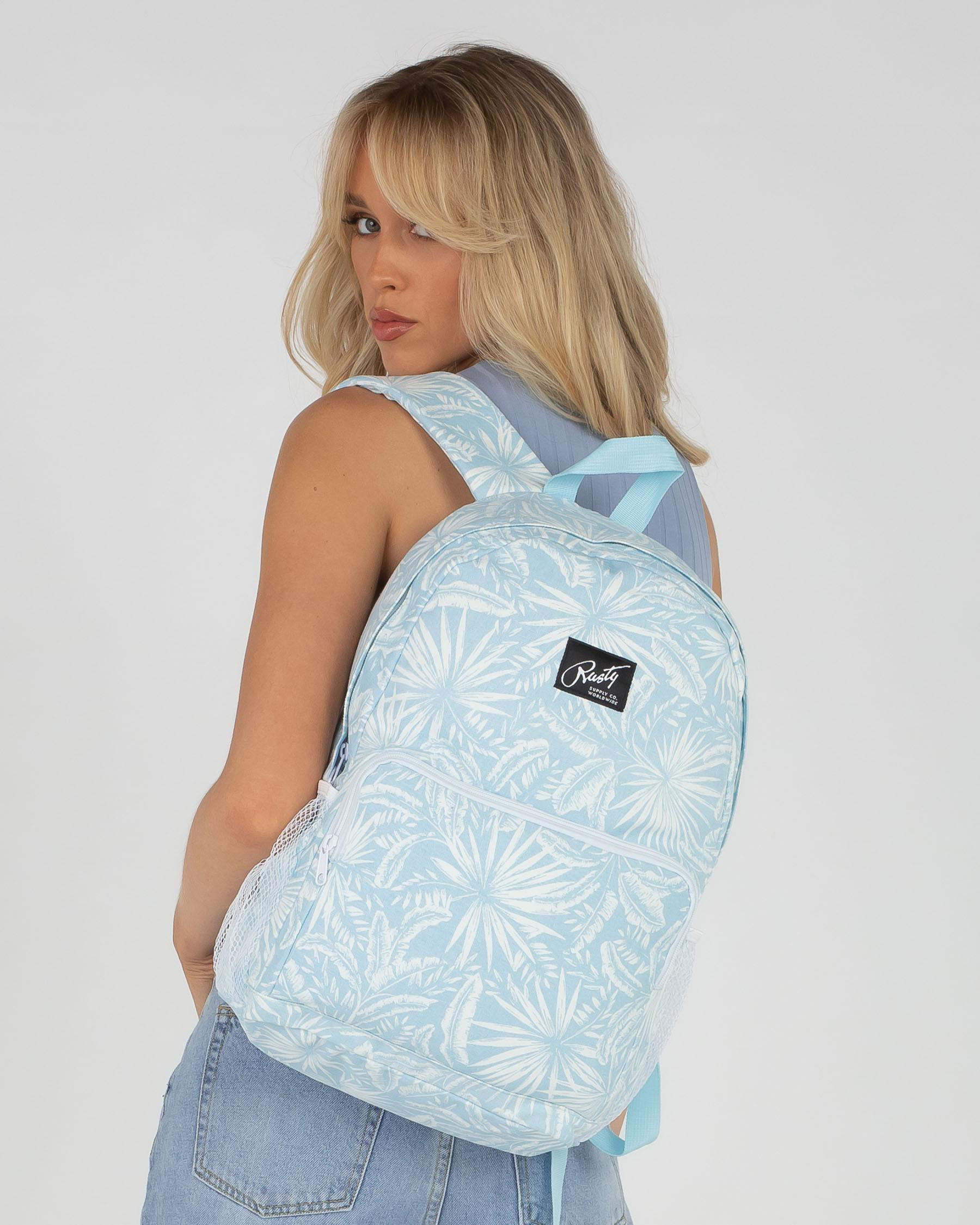 Shop Rusty Indiana Backpack In Crystal Blue - Fast Shipping & Easy ...