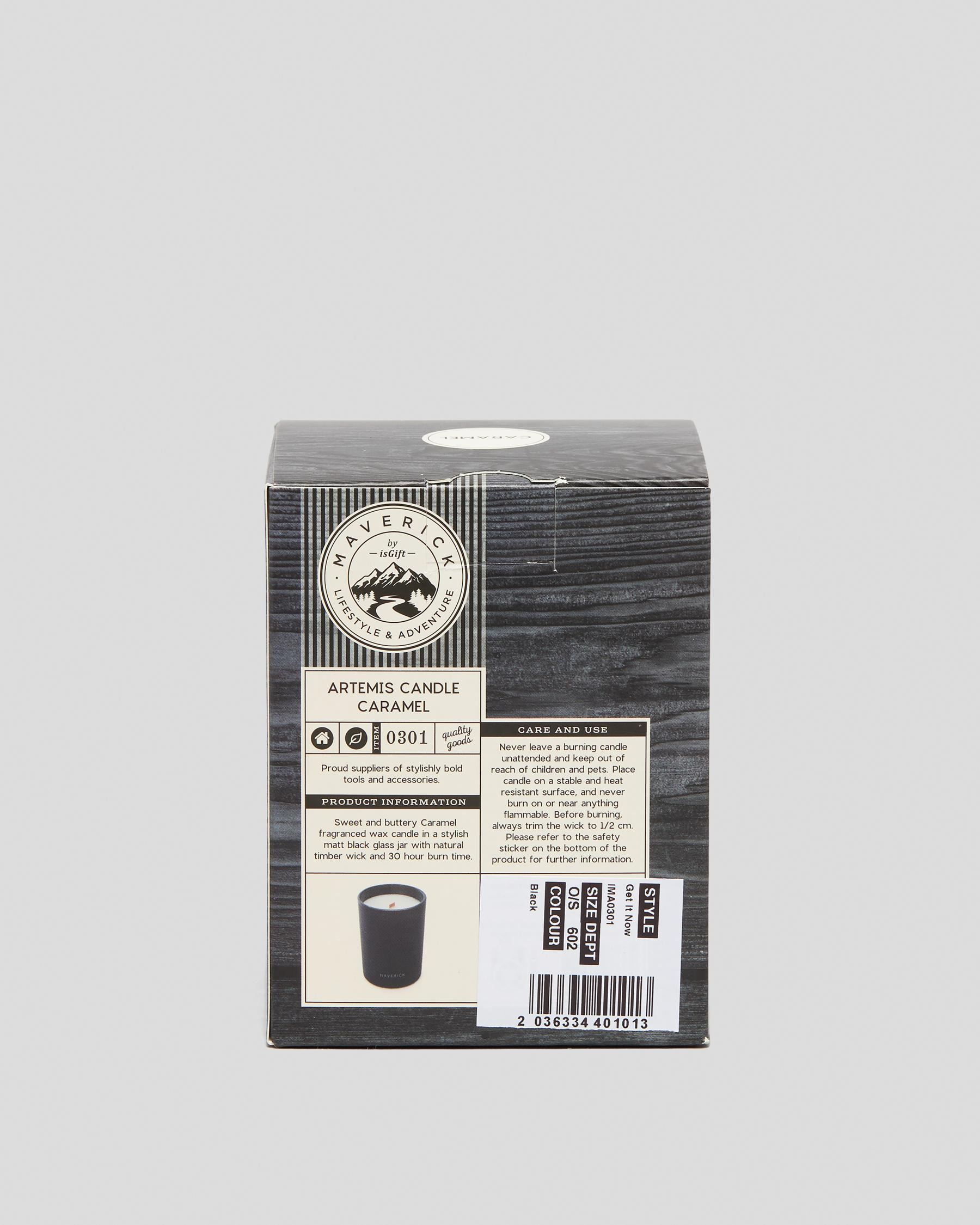 Shop Get It Now Artemis Caramel Candle Jar In Black - Fast Shipping ...