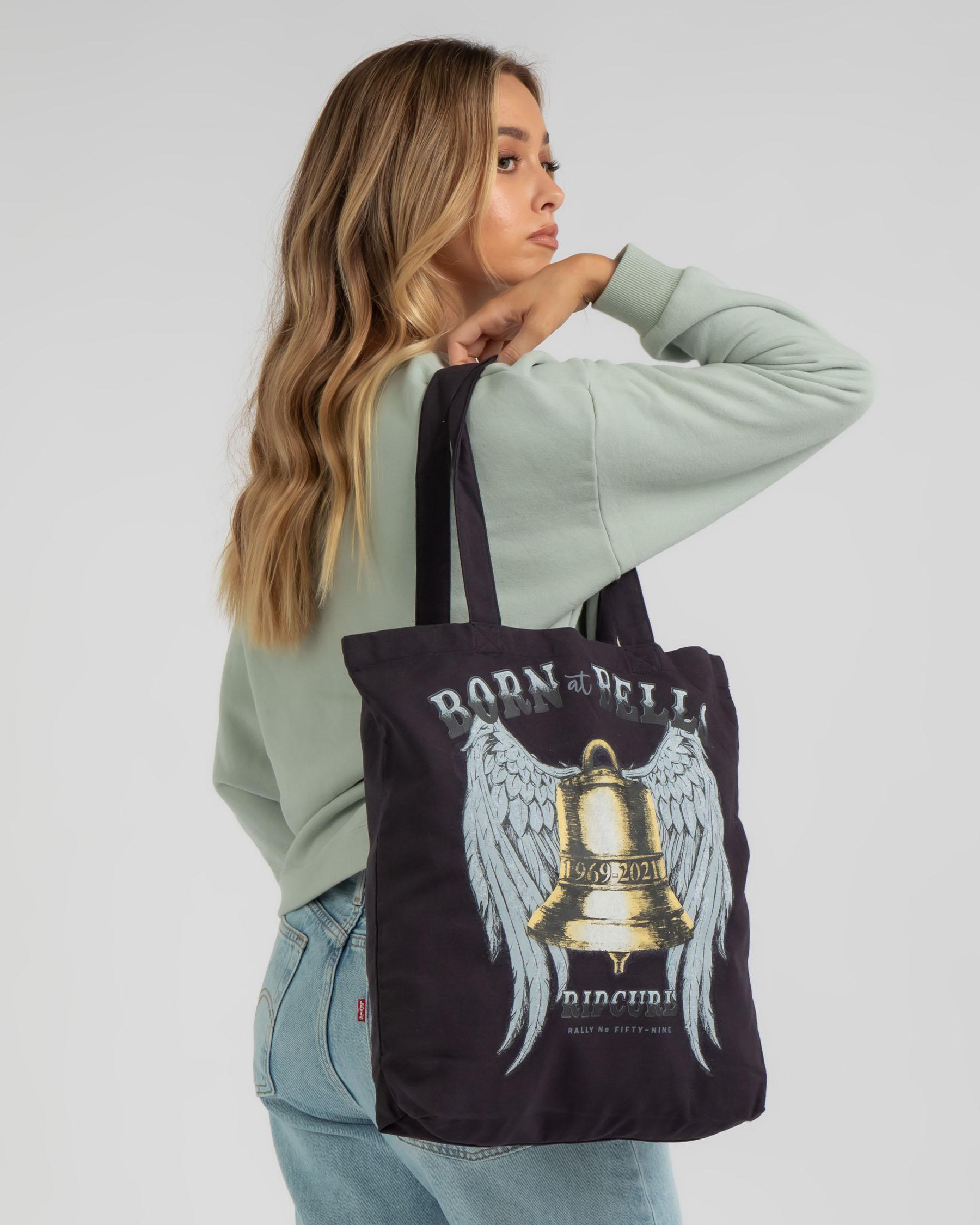 Shop Rip Curl Born At Bells Tote Bag In Washed Black - Fast Shipping ...