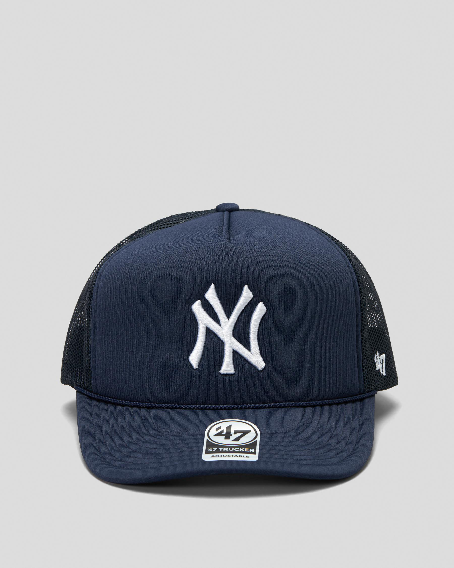 Shop Forty Seven New York Yankees Foam Front Mesh 47' Trucker In Navy ...
