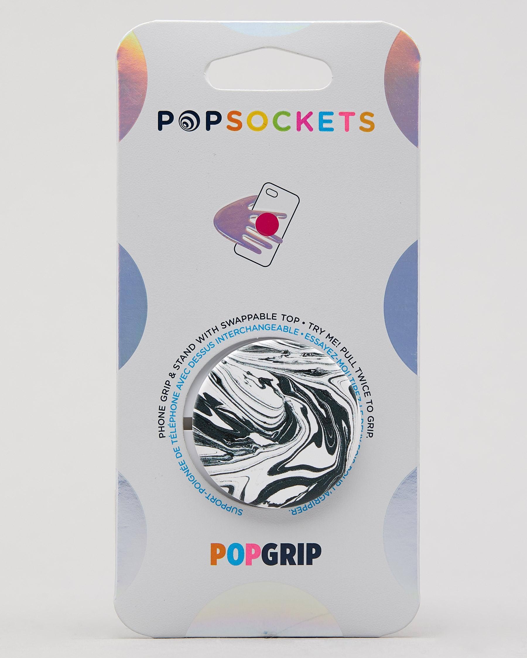PopSockets Mod Marble PopSockets In Black/white - Fast Shipping & Easy ...
