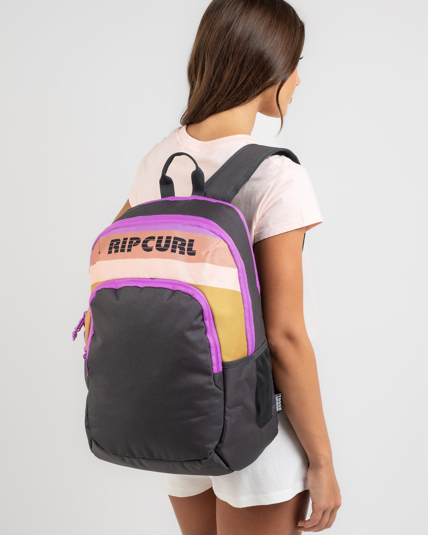 Shop Rip Curl Ozone Backpack In Washed Black - Fast Shipping & Easy ...