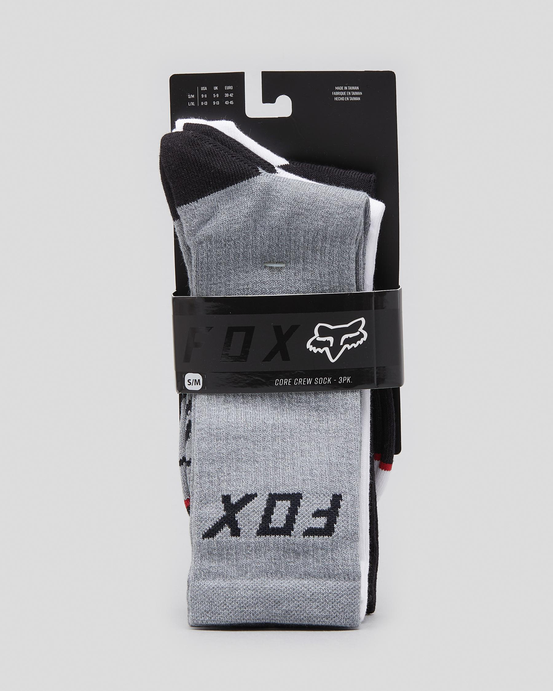 Shop Fox Crew Socks 3 Pack In Misc - Fast Shipping & Easy Returns ...