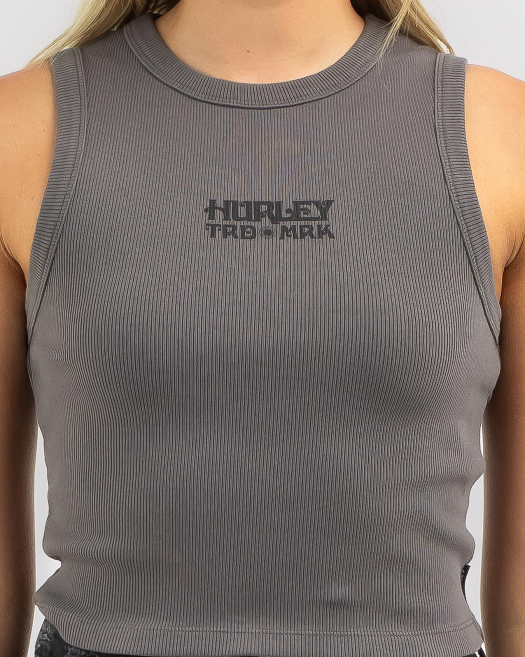 Shop Hurley Sonic Rib Tank Top In Eiffel Tower - Fast Shipping & Easy ...