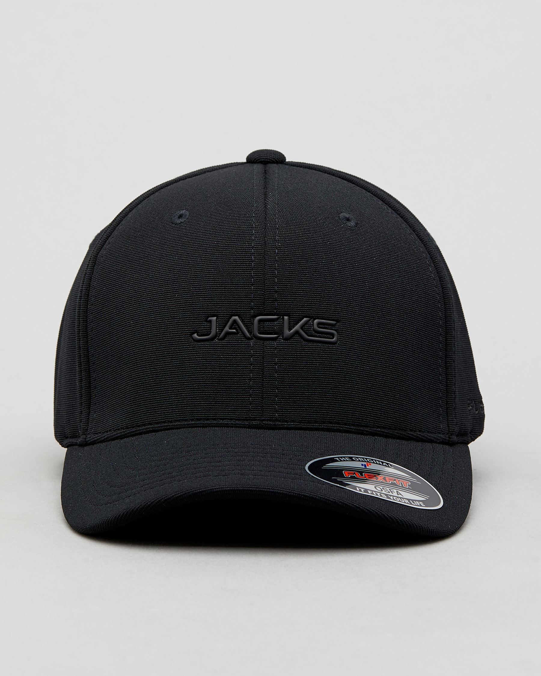 Shop Jacks Chattel Flexfit Cap In Black - Fast Shipping & Easy Returns ...