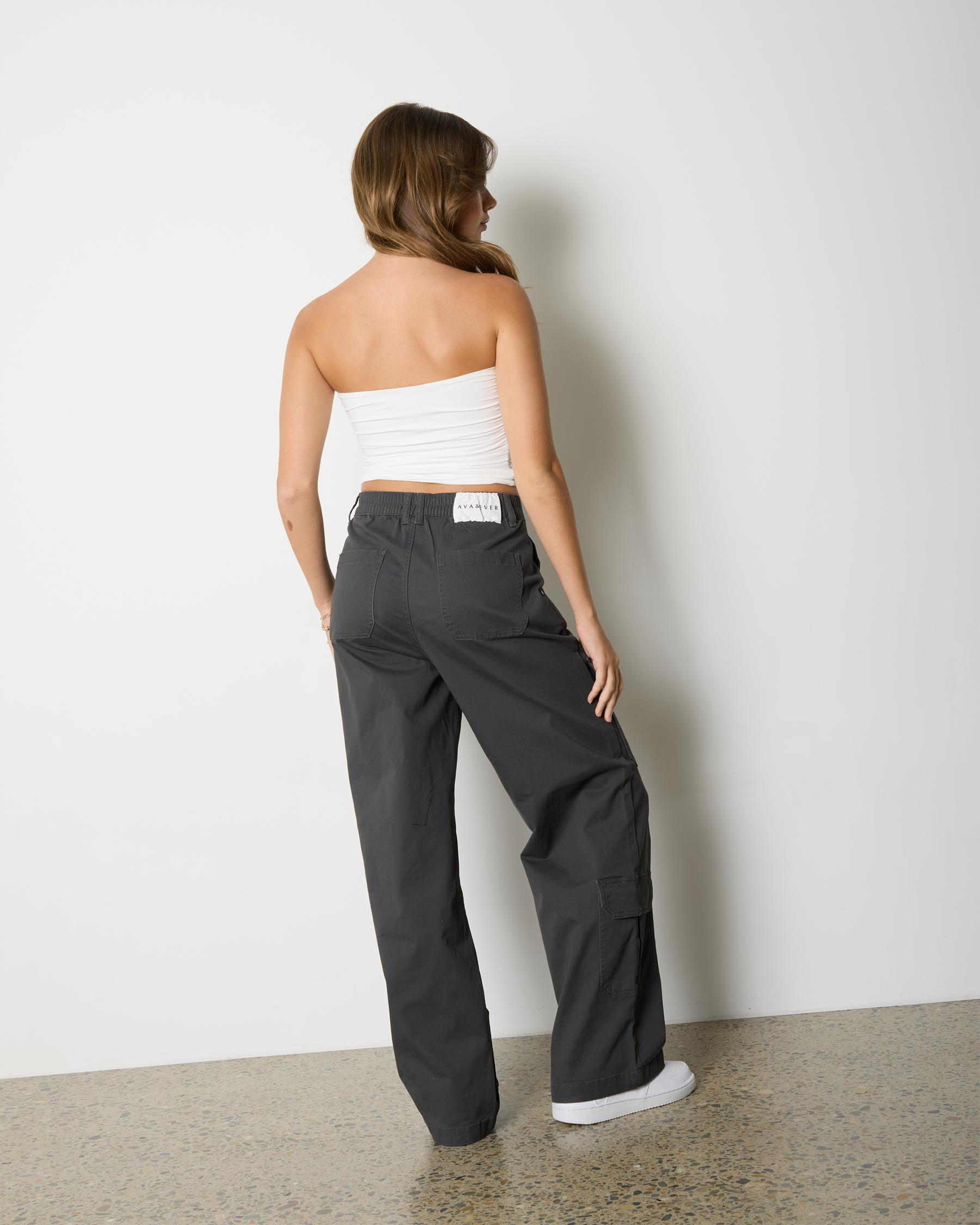 Shop Ava And Ever Crew Pants In Charcoal - Fast Shipping & Easy Returns ...