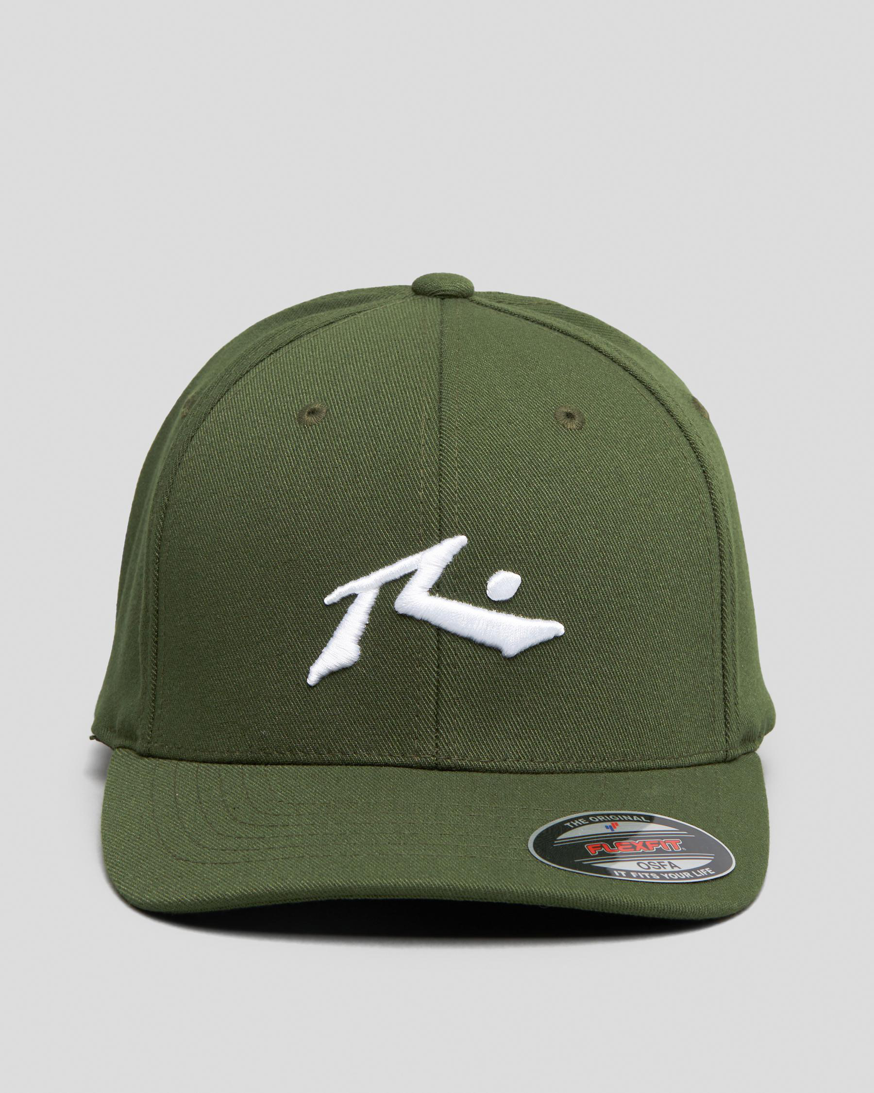 Shop Rusty Chronic 4 Flexfit Cap In Olive 1 - Fast Shipping & Easy ...