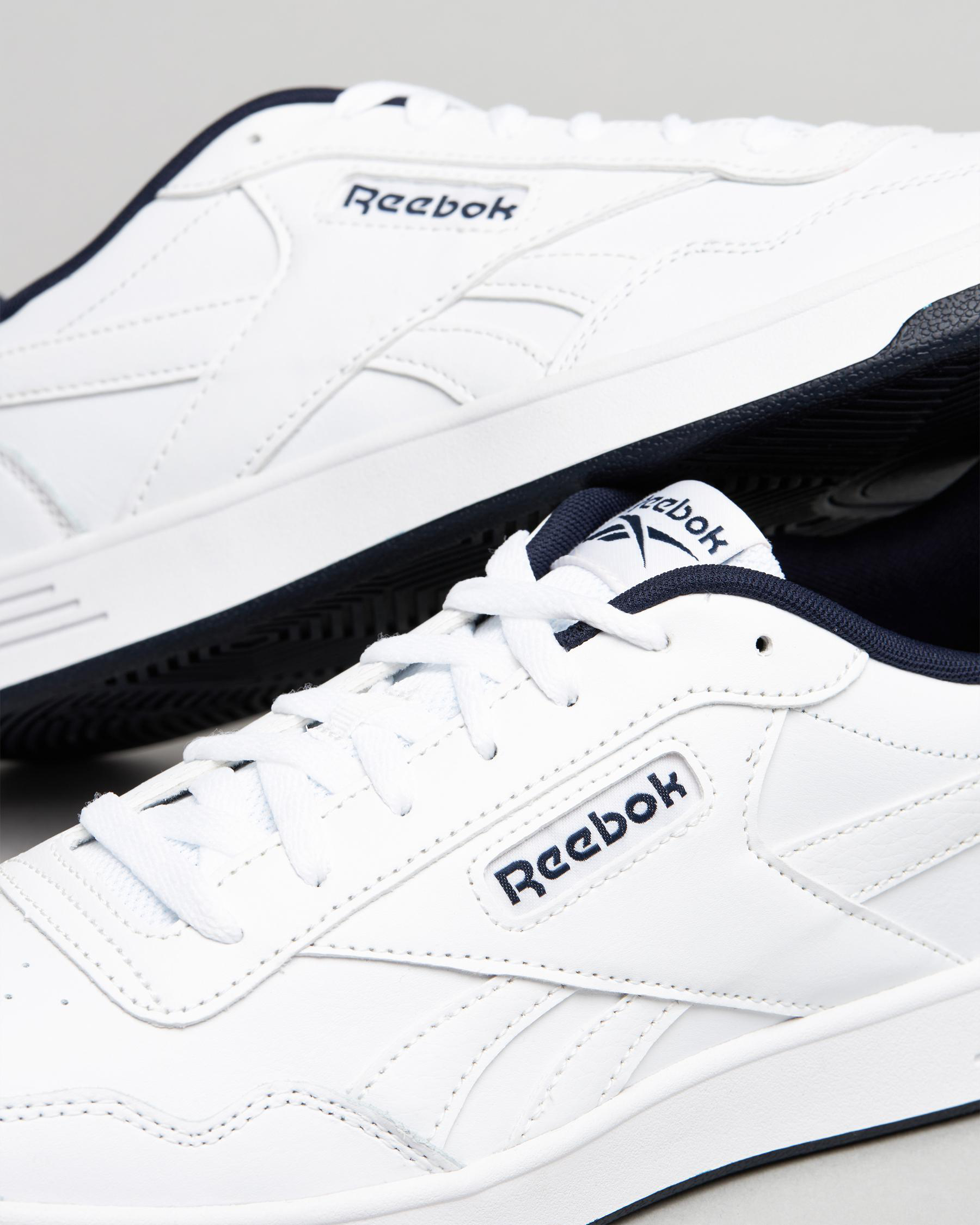 Shop Reebok Court Advance Shoes In Ftwr White/vector Navy/ftwr White ...