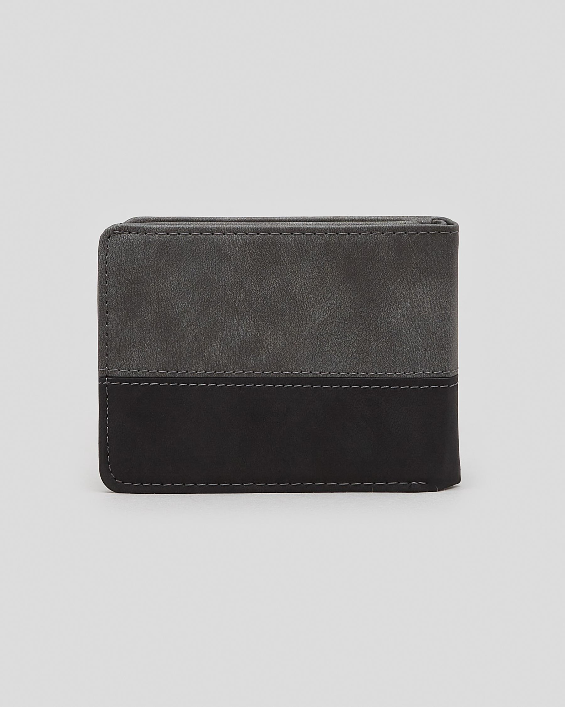 Shop Quiksilver Stay Country Wallet In Black - Fast Shipping & Easy ...