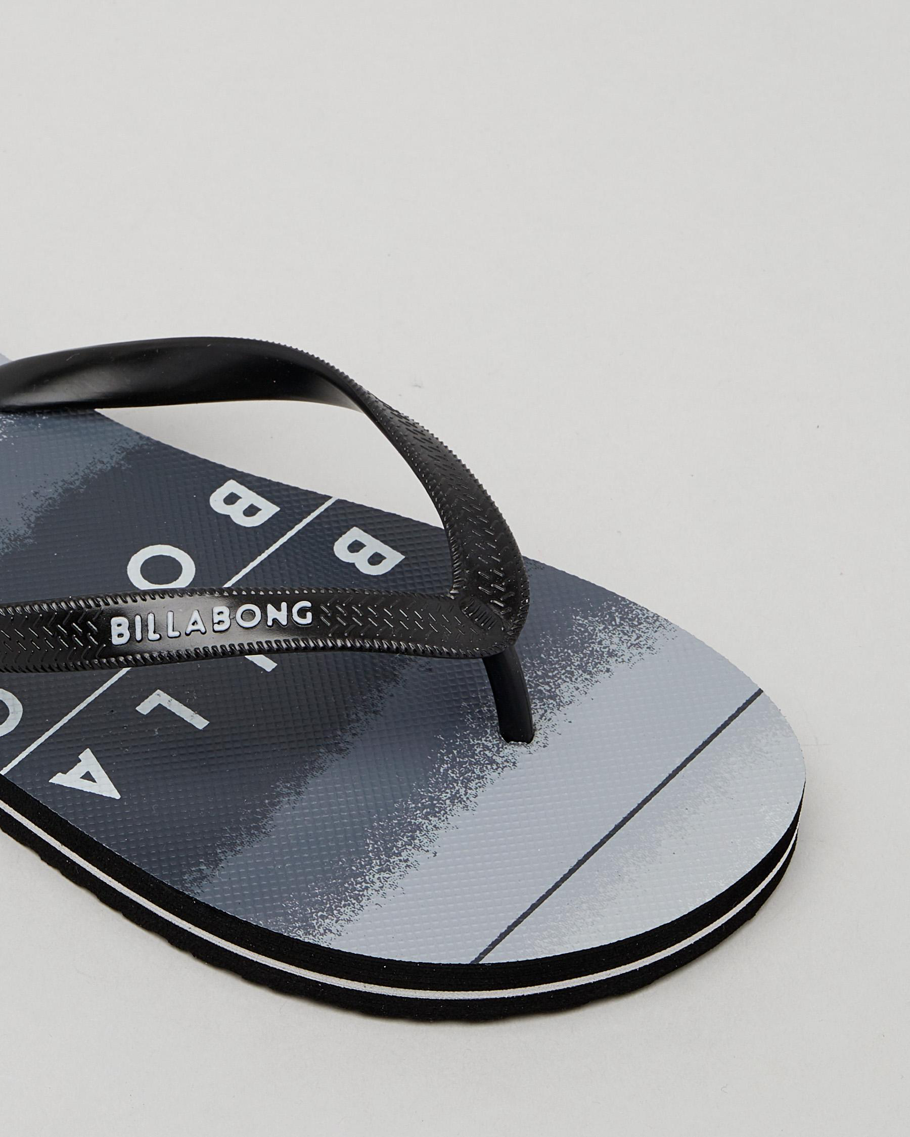 Shop Billabong 73 Stripe Thongs In Black - Fast Shipping & Easy Returns ...