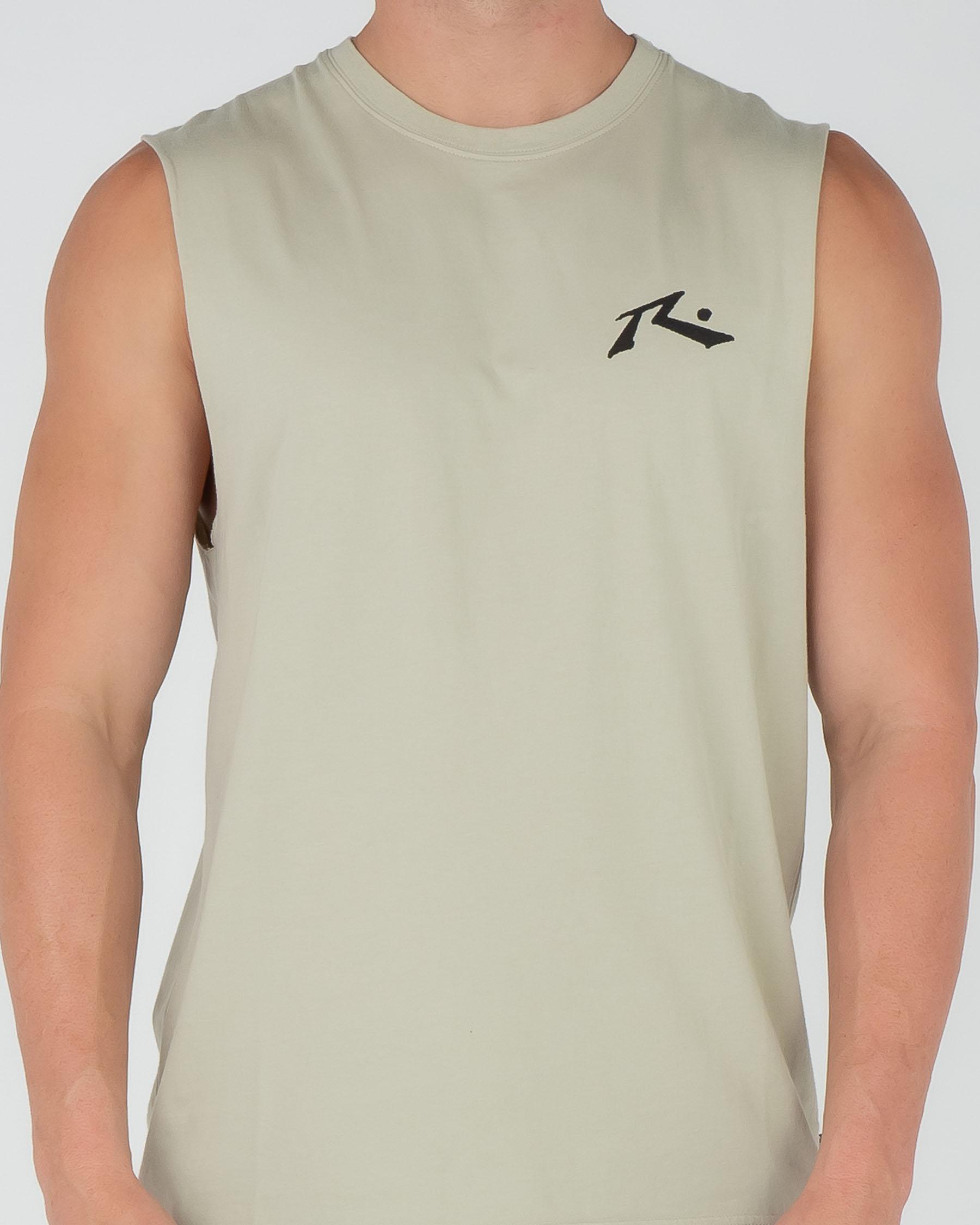 Shop Rusty Competition Muscle Tank In Beige Fog - Fast Shipping & Easy ...