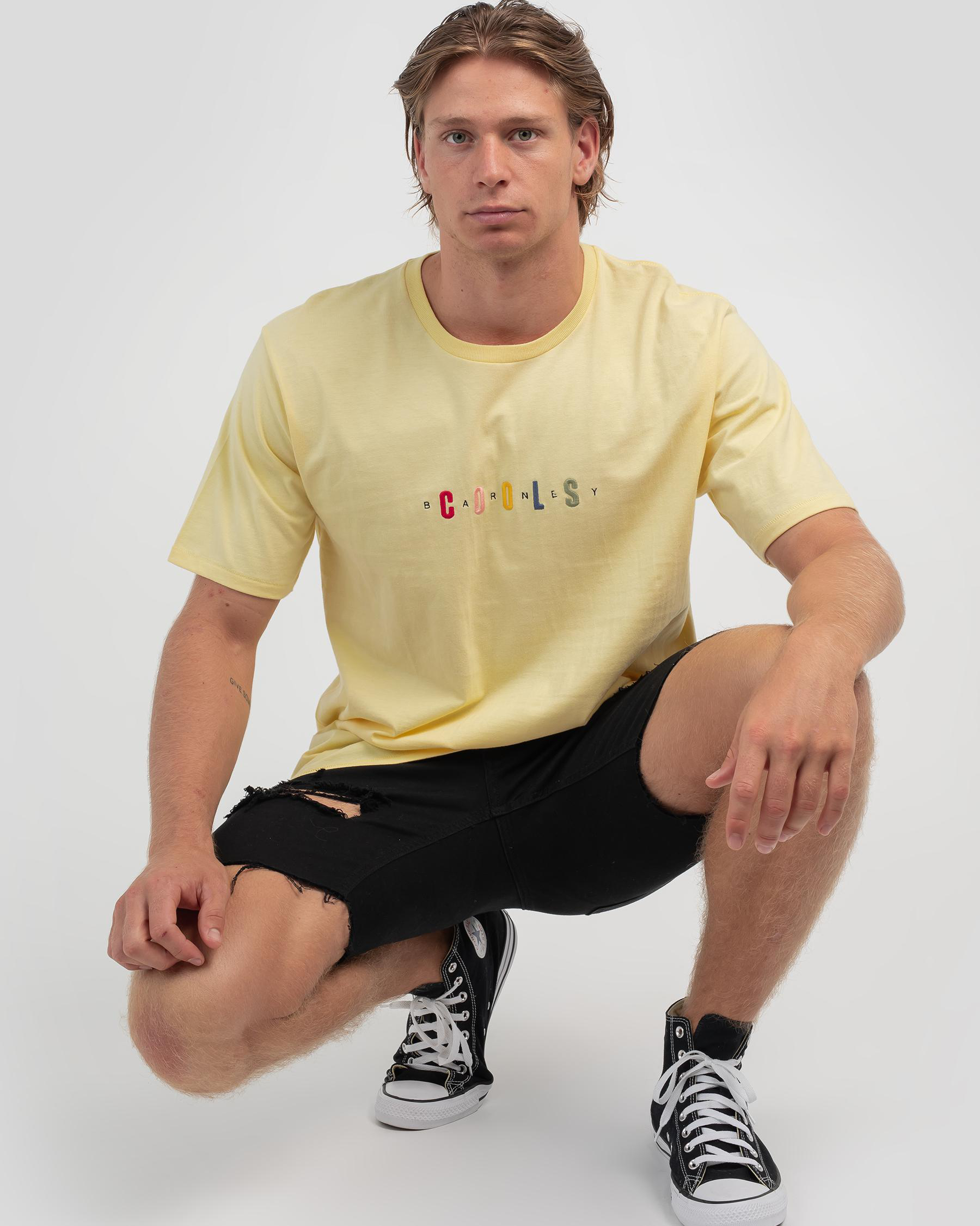 Shop Barney Cools 90's T-Shirt In Lemon - Fast Shipping & Easy Returns ...