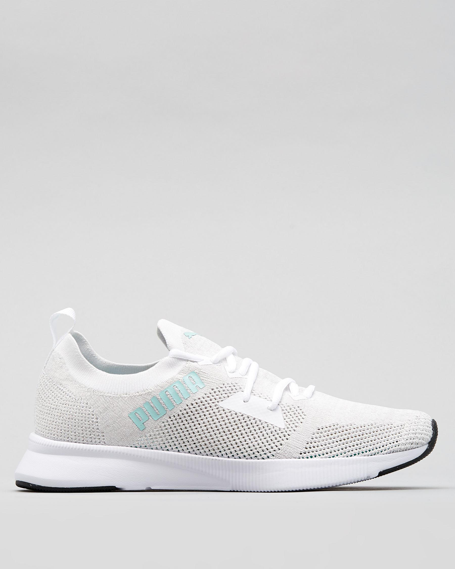 Shop Puma Flyer Runner Shoes In White/grey - Fast Shipping & Easy ...