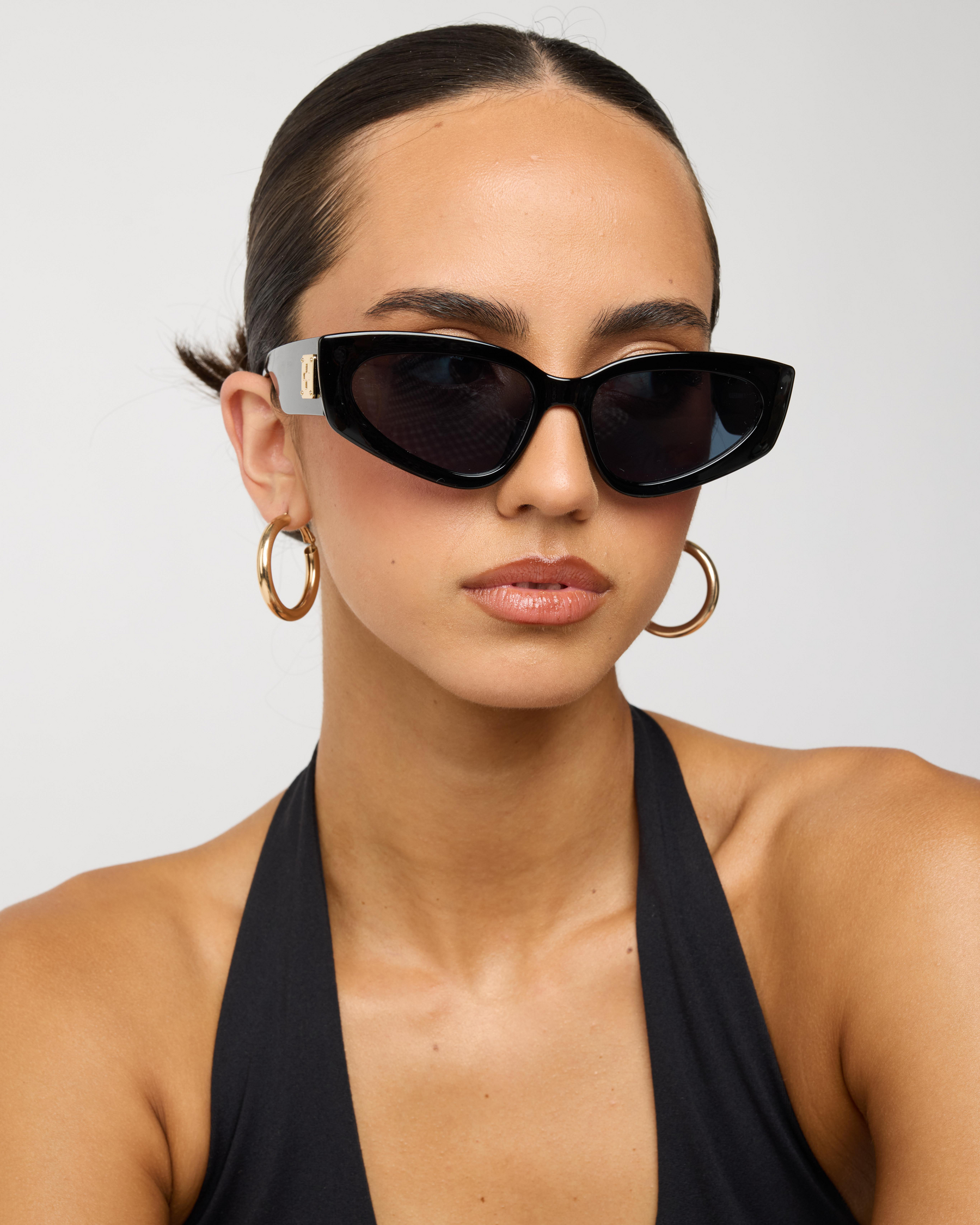 Shop Peta + Jain Alber Sunglasses In Black/smoke - Fast Shipping & Easy ...
