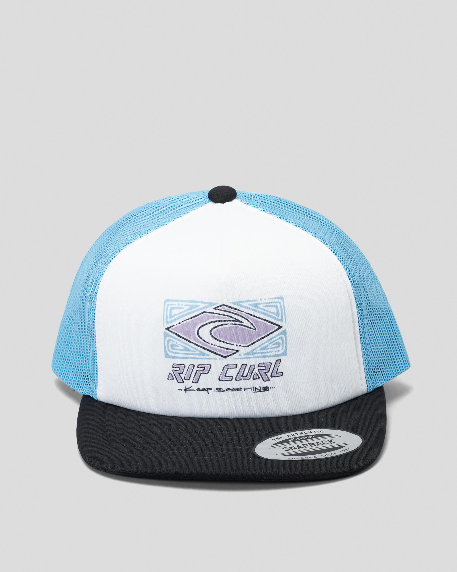 Shop Rip Curl Boys' Pure Surf Trucker Cap In Light Blue - Fast Shipping ...