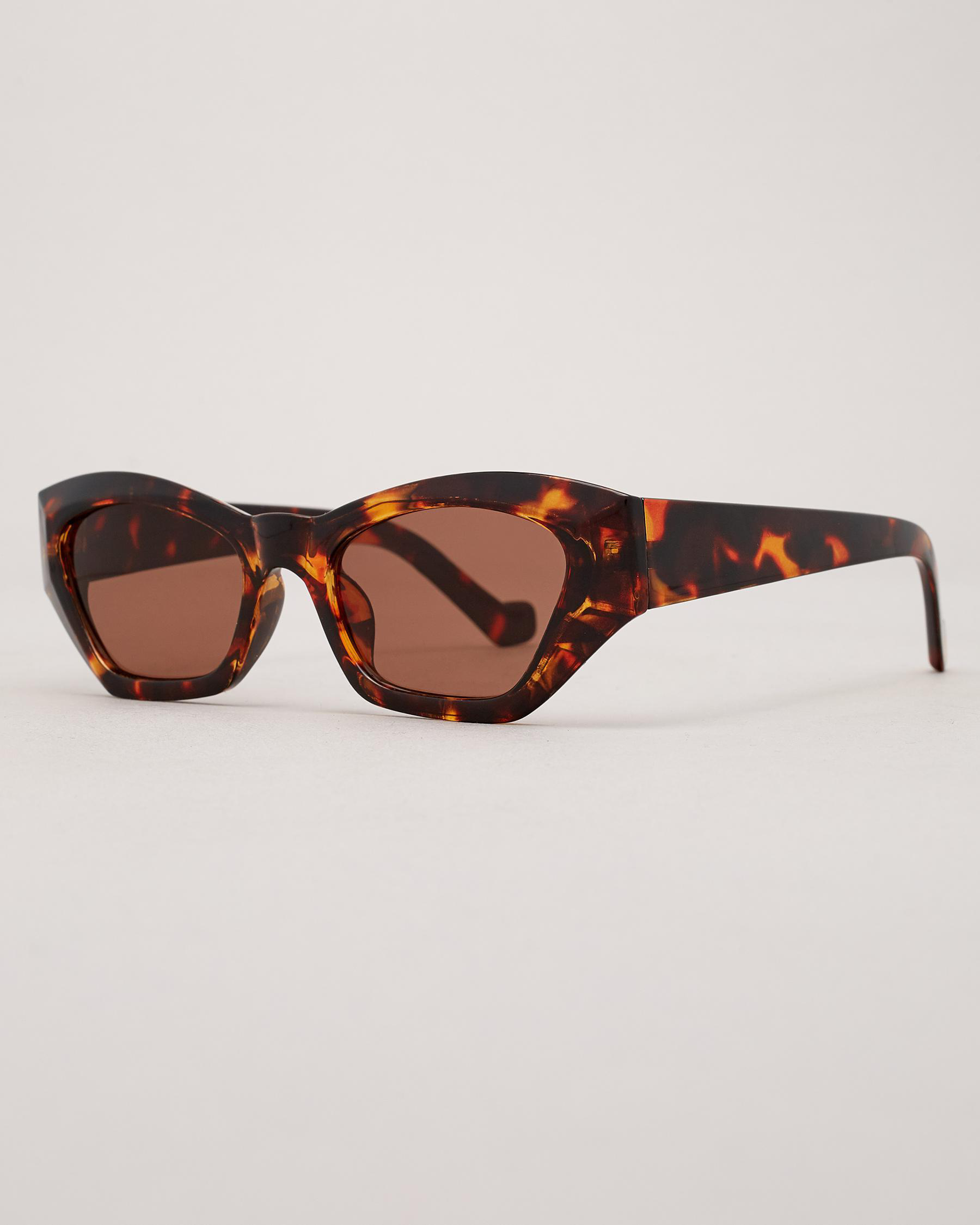 Shop Indie Eyewear The Saint Sunglasses In Tortoise - Fast Shipping ...