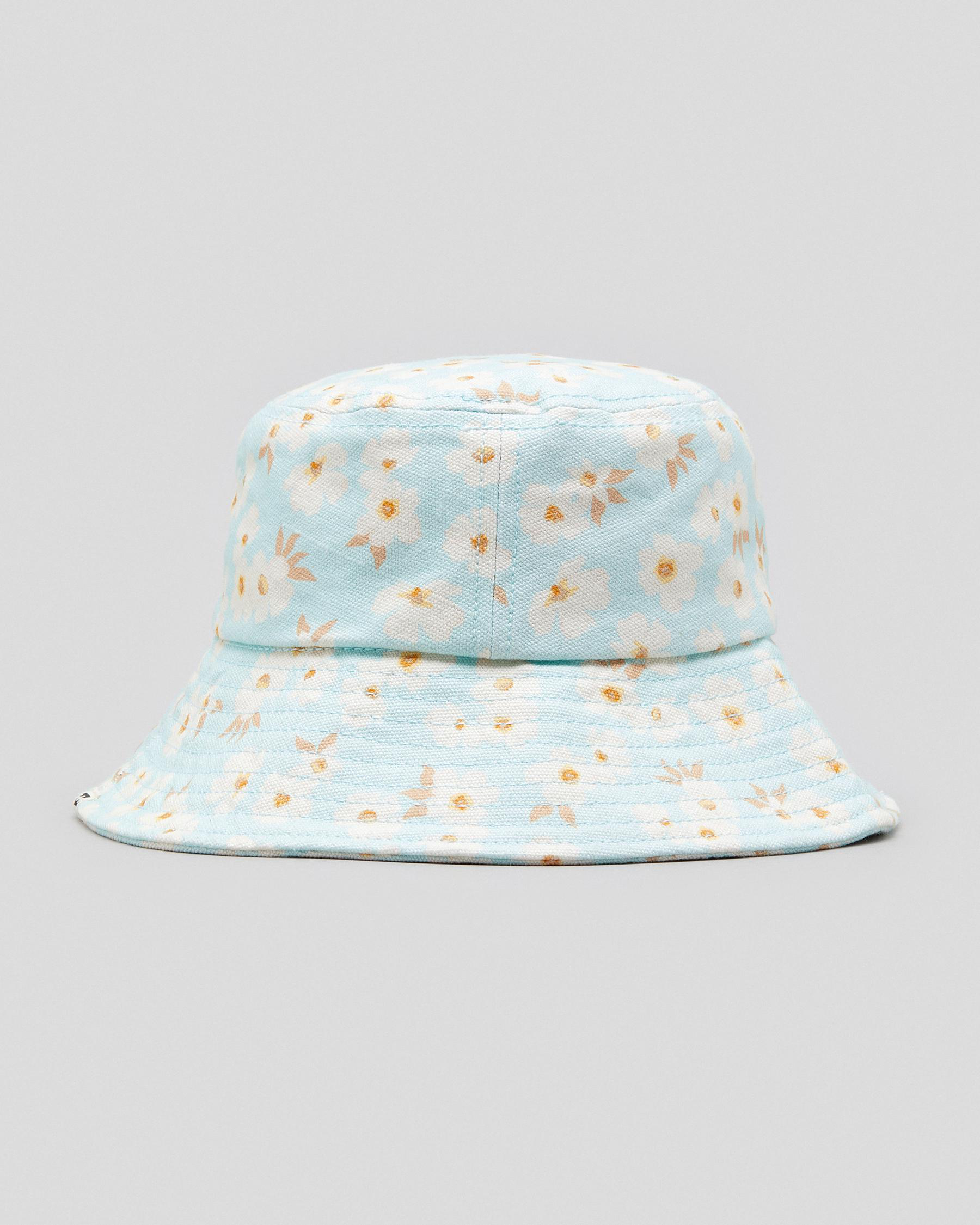 Shop Billabong Girls' Sunday Floral Bucket Hat In Blue - Fast Shipping ...