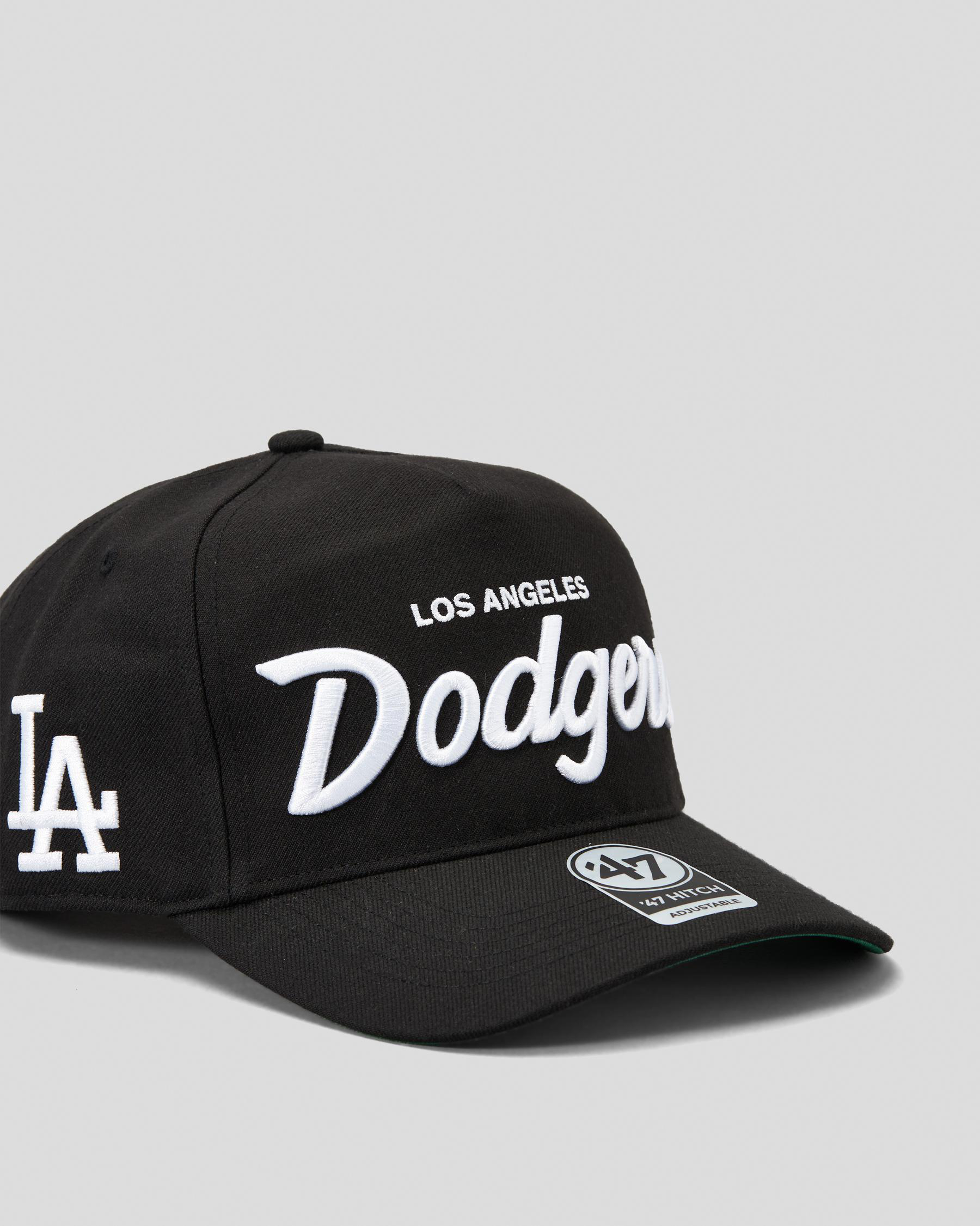 Shop Forty Seven Los Angeles Dodgers Attitude 47 Hitch Cap In Black ...