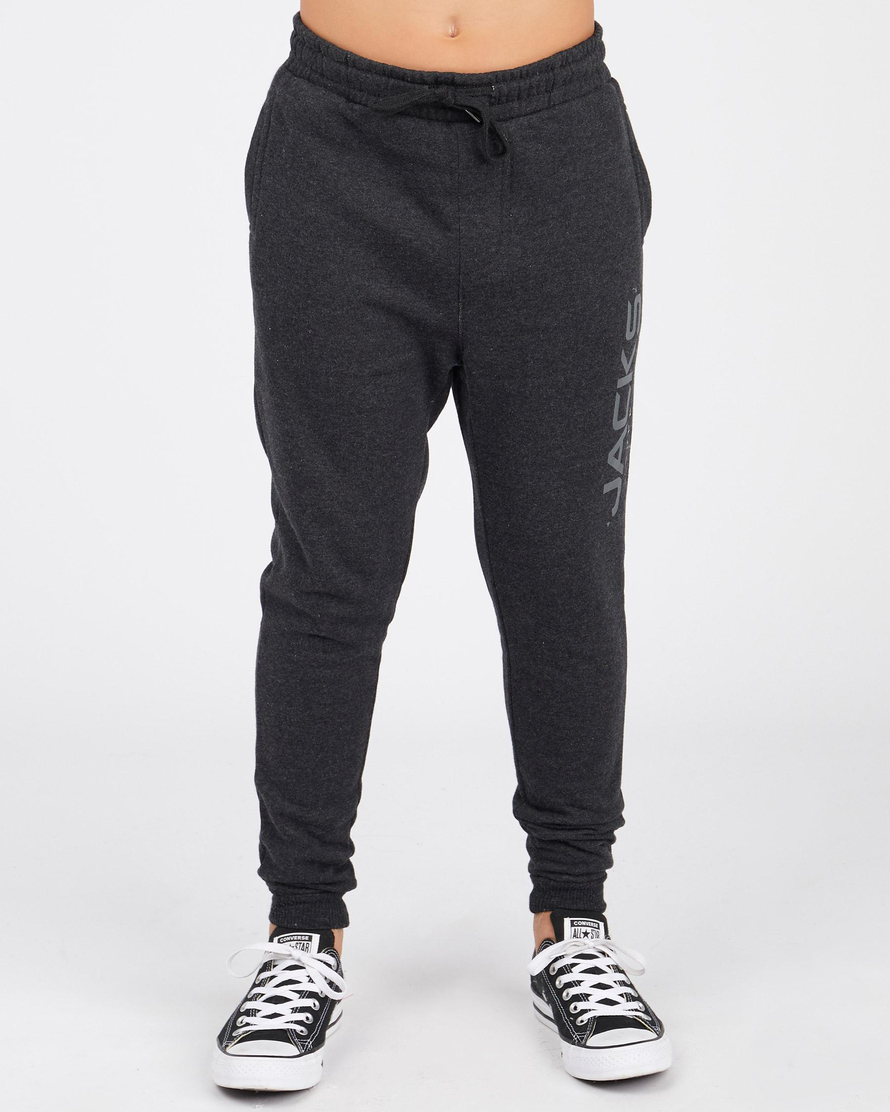 Shop Jacks Boys' Breakout Track Pants In Charcoal Marle - Fast Shipping ...