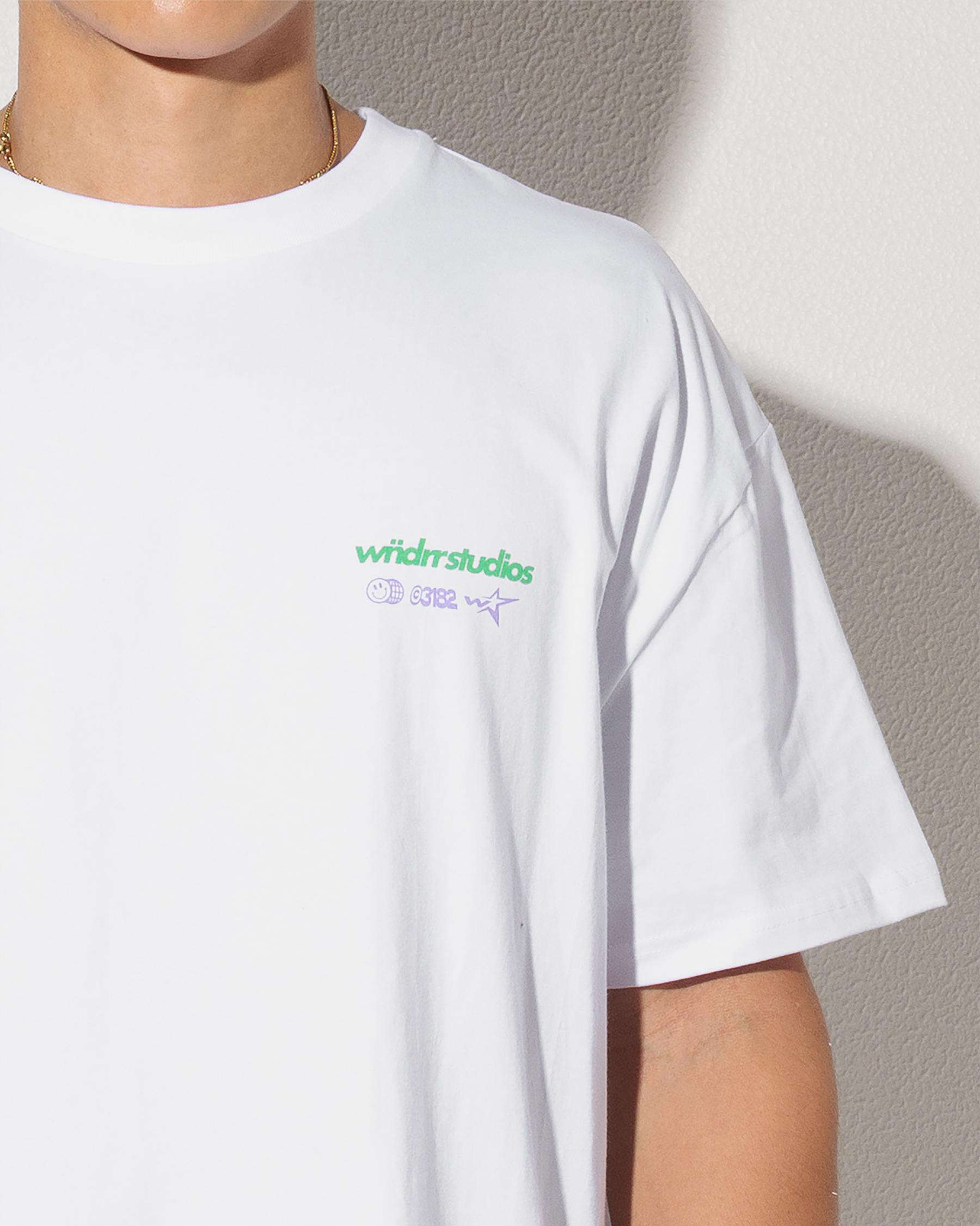 Shop Wndrr Oversteer Box Fit T-Shirt In White - Fast Shipping & Easy ...