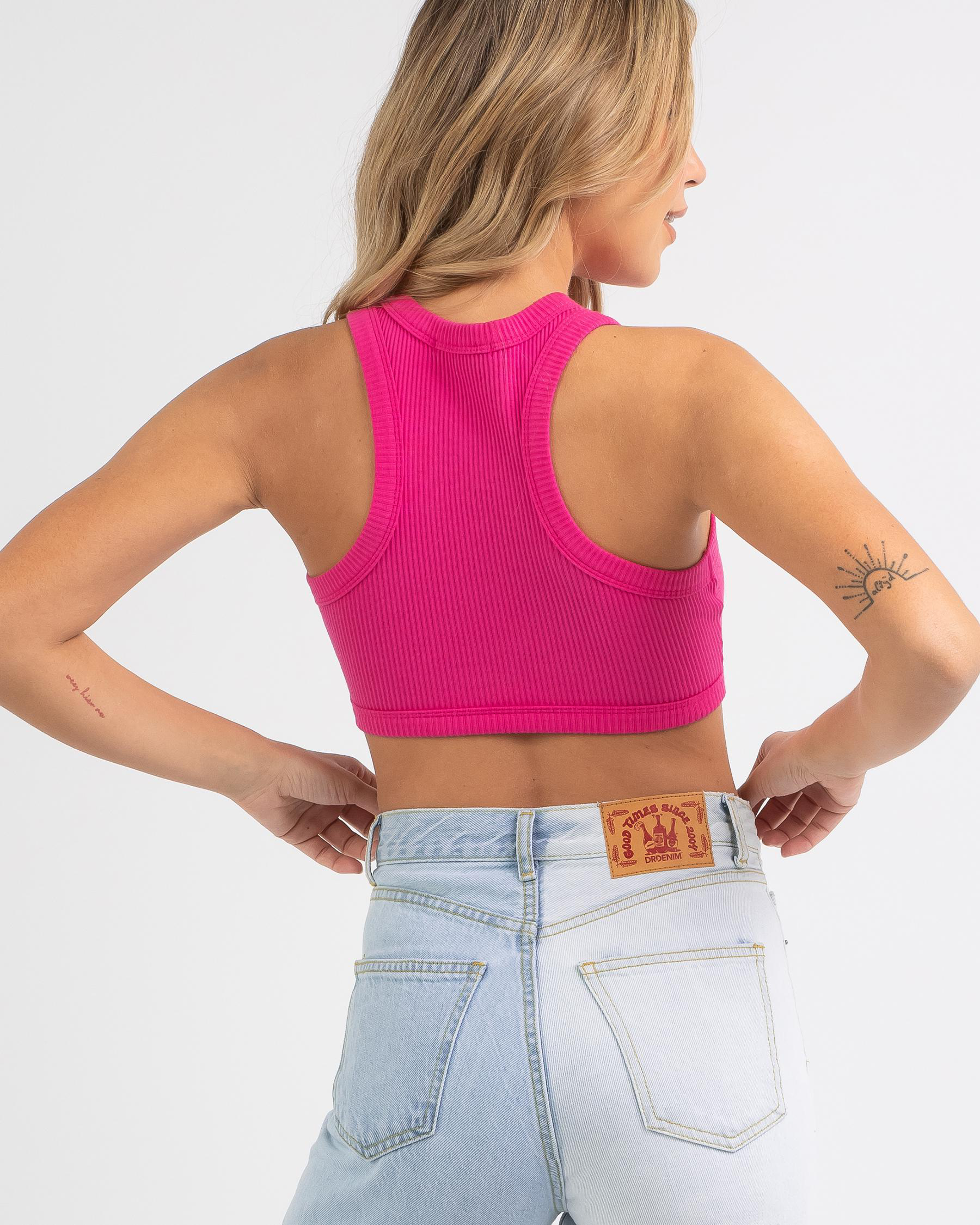 Shop Ava And Ever Kendra Ultra Crop Top In Pink - Fast Shipping & Easy ...