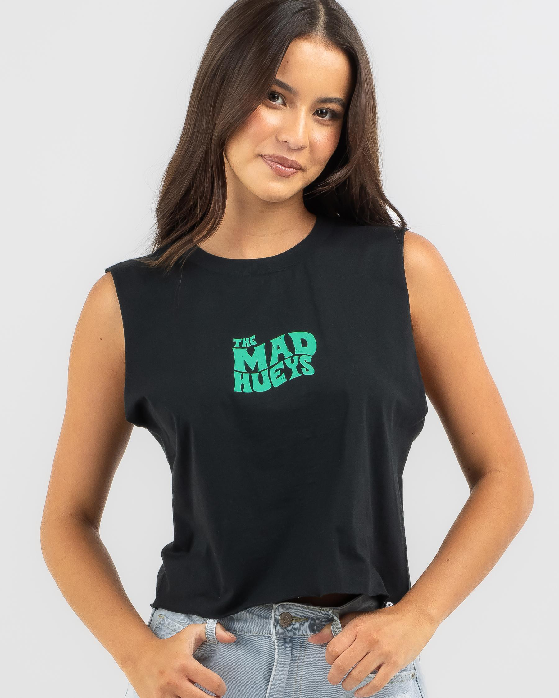 Shop The Mad Hueys Aloha From Hell Tank In Black - Fast Shipping & Easy ...