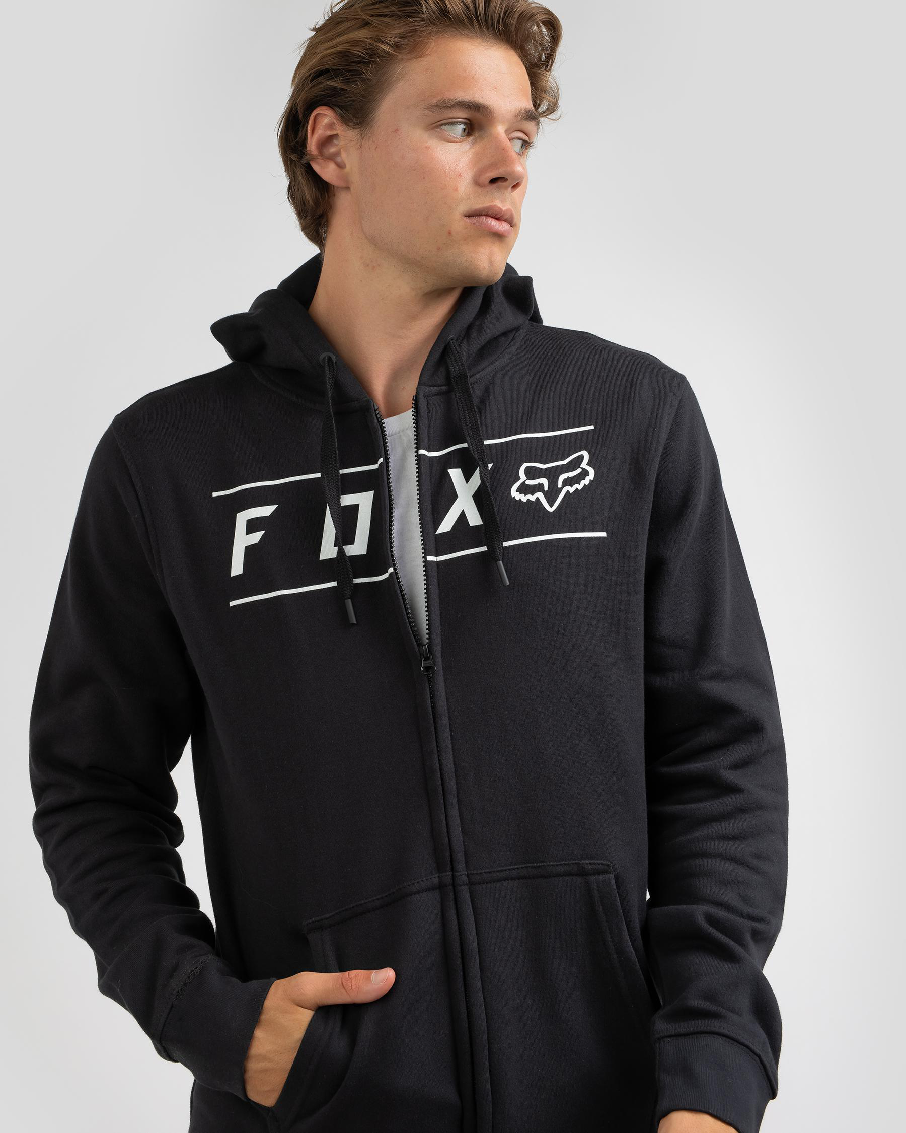 Shop Fox Pinnacle Hooded Jacket In Black - Fast Shipping & Easy Returns ...